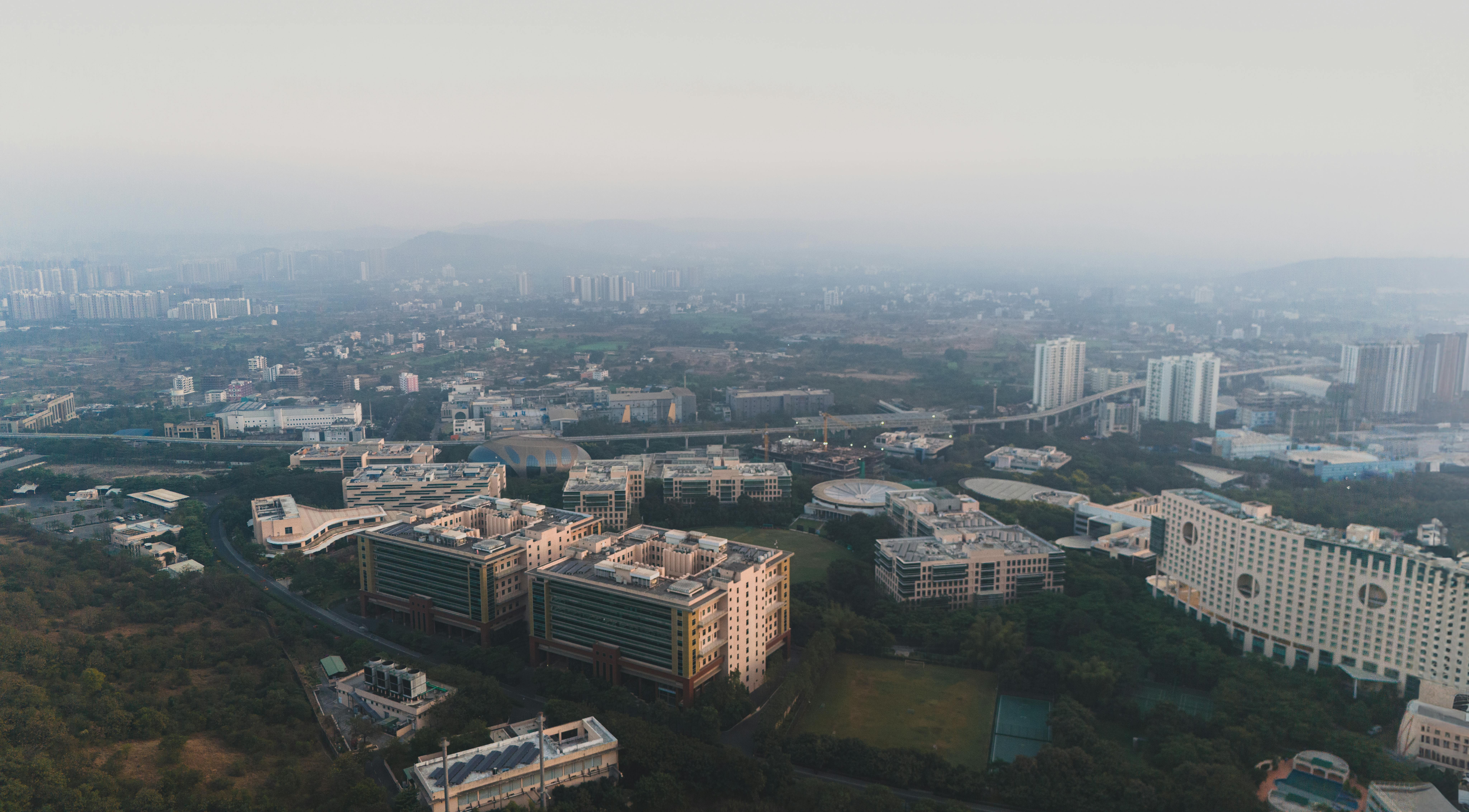 Aerial View of Urban Landscape in Pimpri-Chinchwad · Free Stock Photo