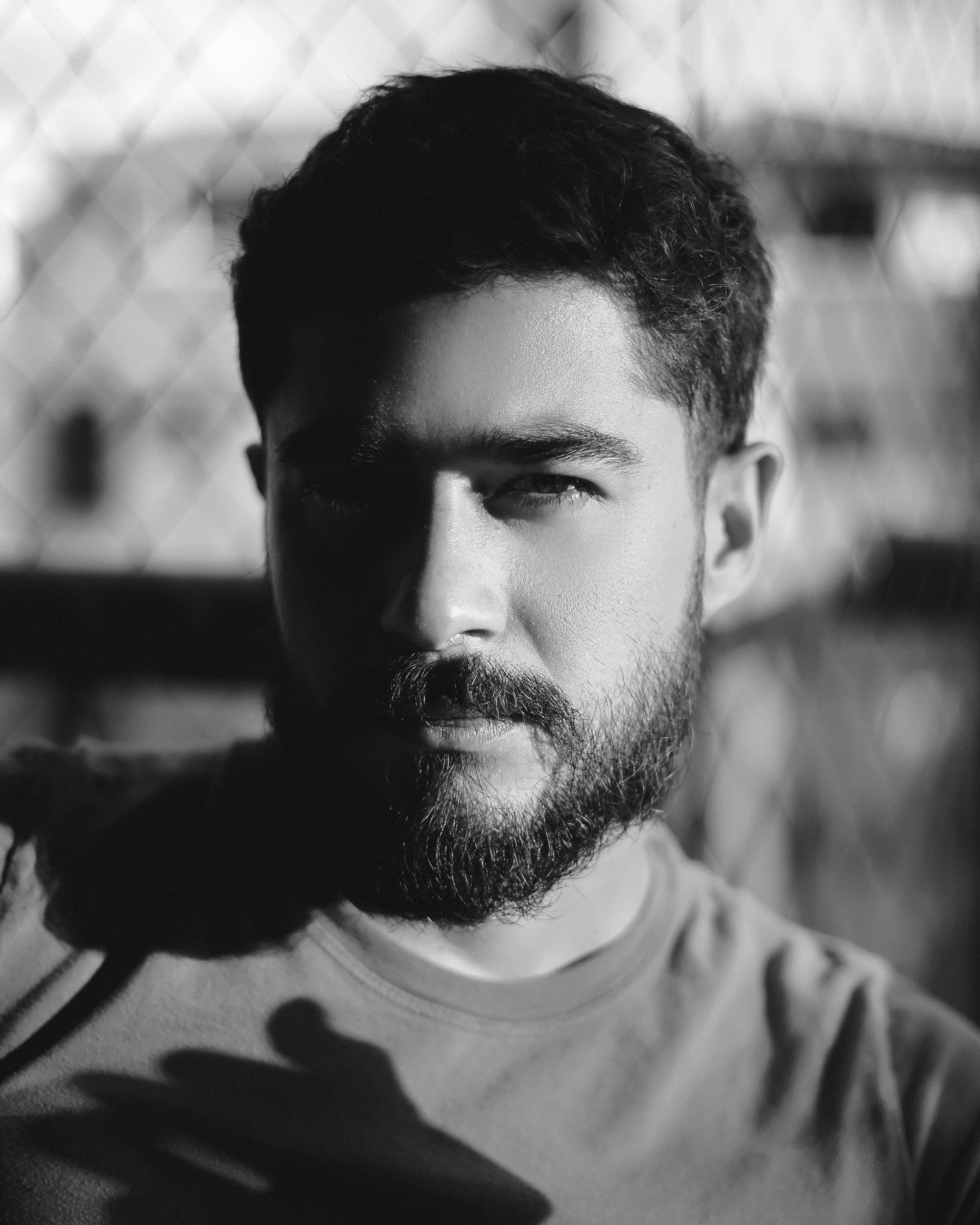 Grayscale Portrait Photography of Man · Free Stock Photo