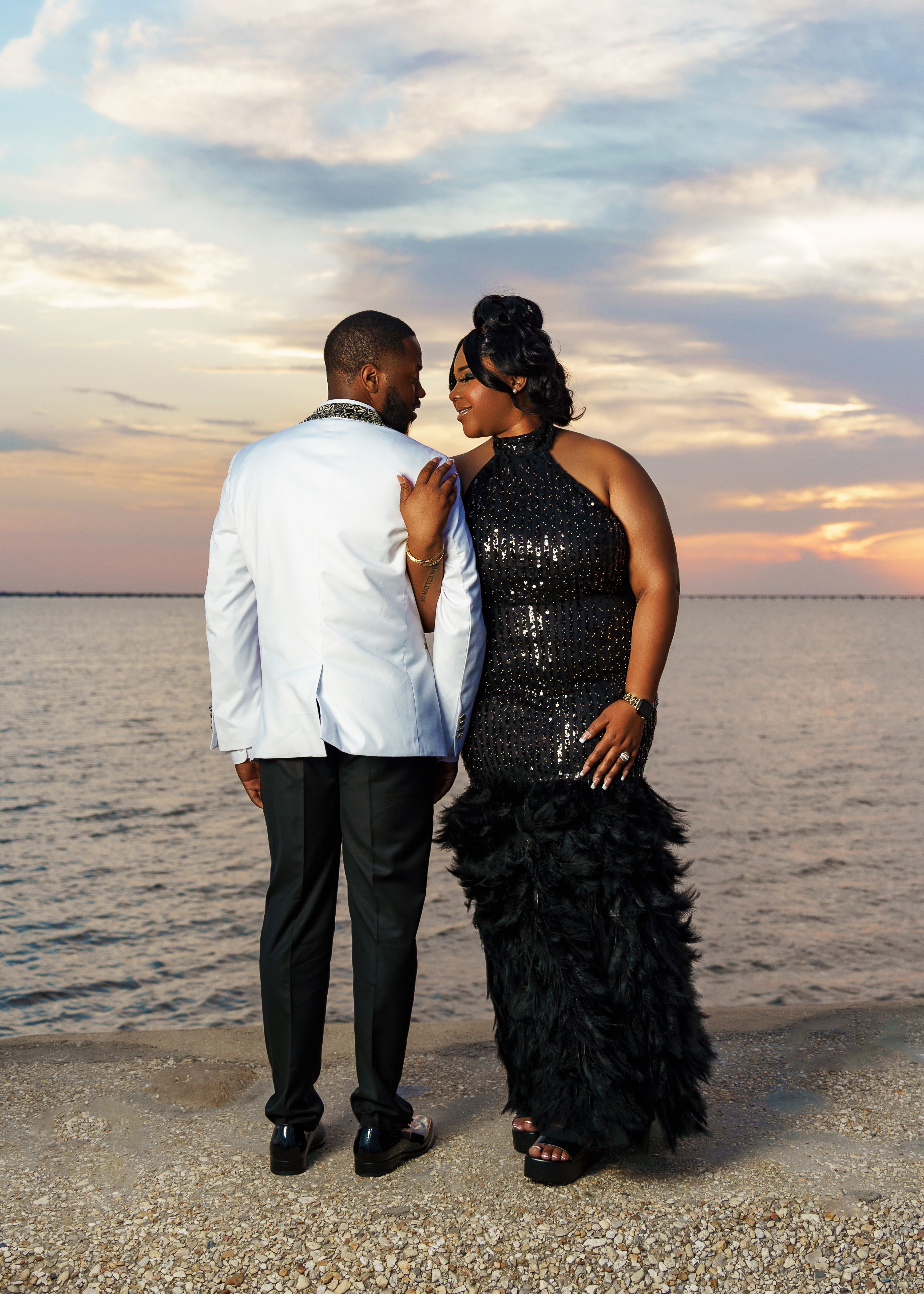 Elegant Evening Couple in Formal Attire · Free Stock Photo