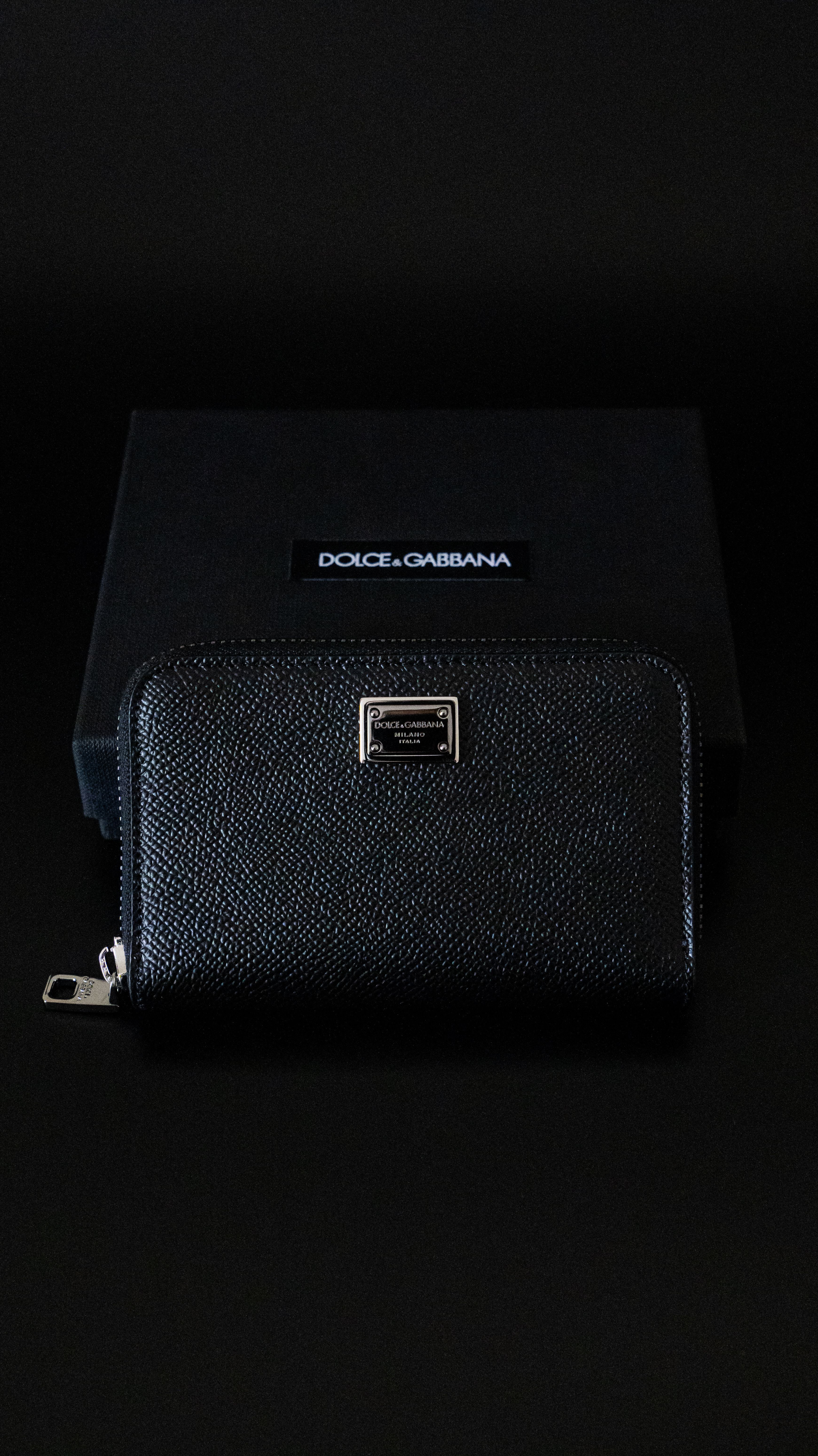 Luxury Black Wallet with Designer Branding · Free Stock Photo