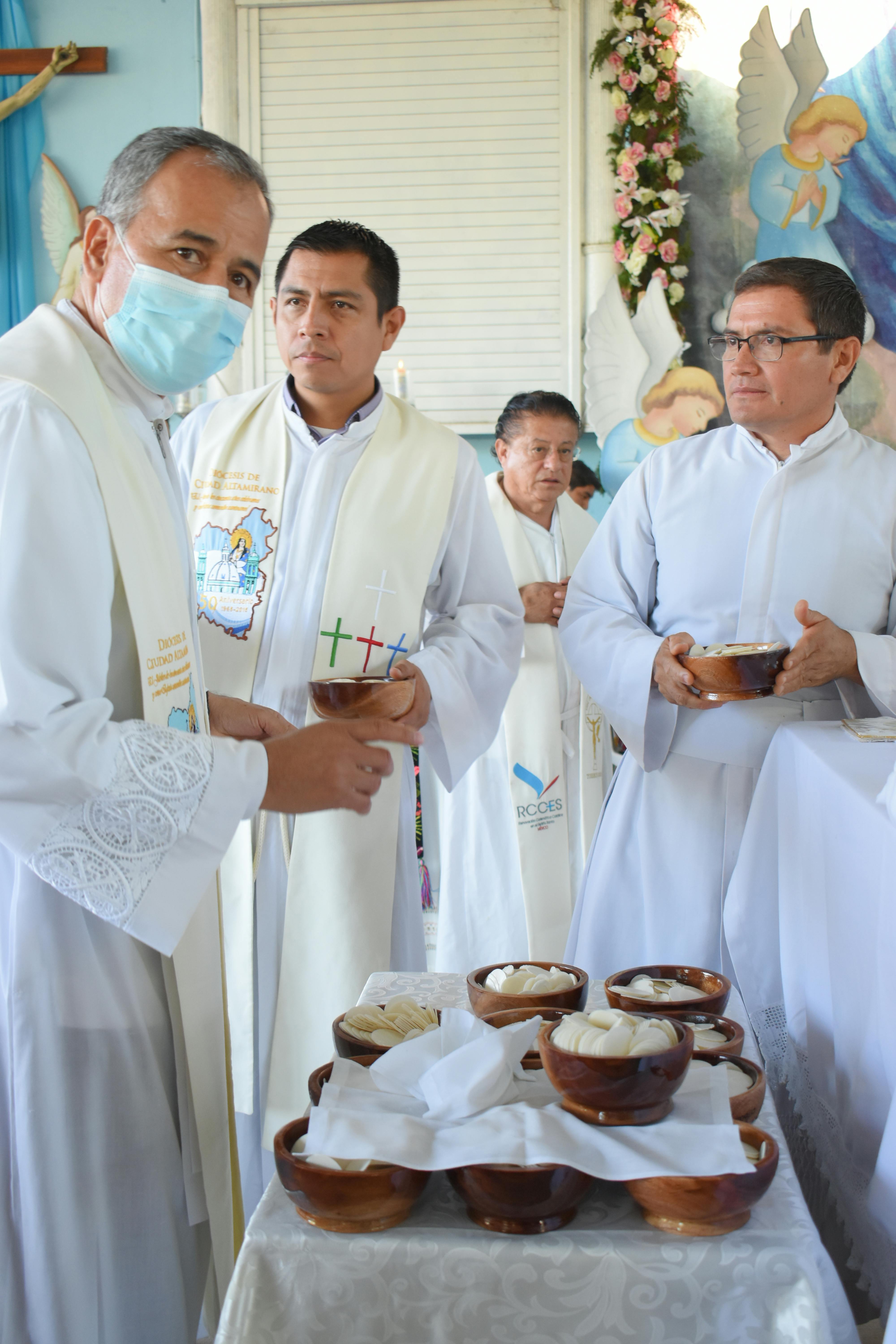 Priests Preparing Eucharist Ceremony Indoors · Free Stock Photo