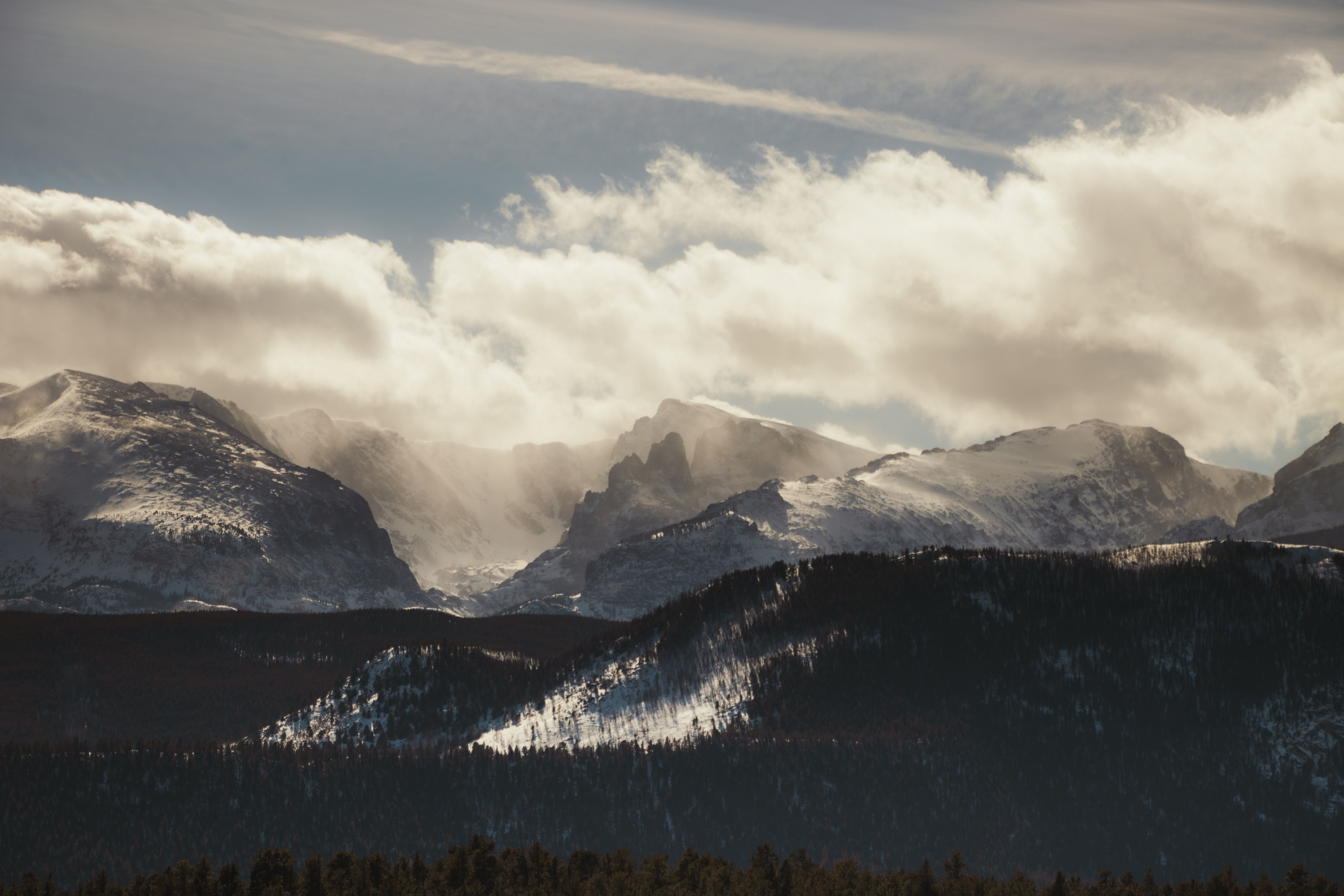 Dramatic Rocky Mountains Winter Landscape · Free Stock Photo
