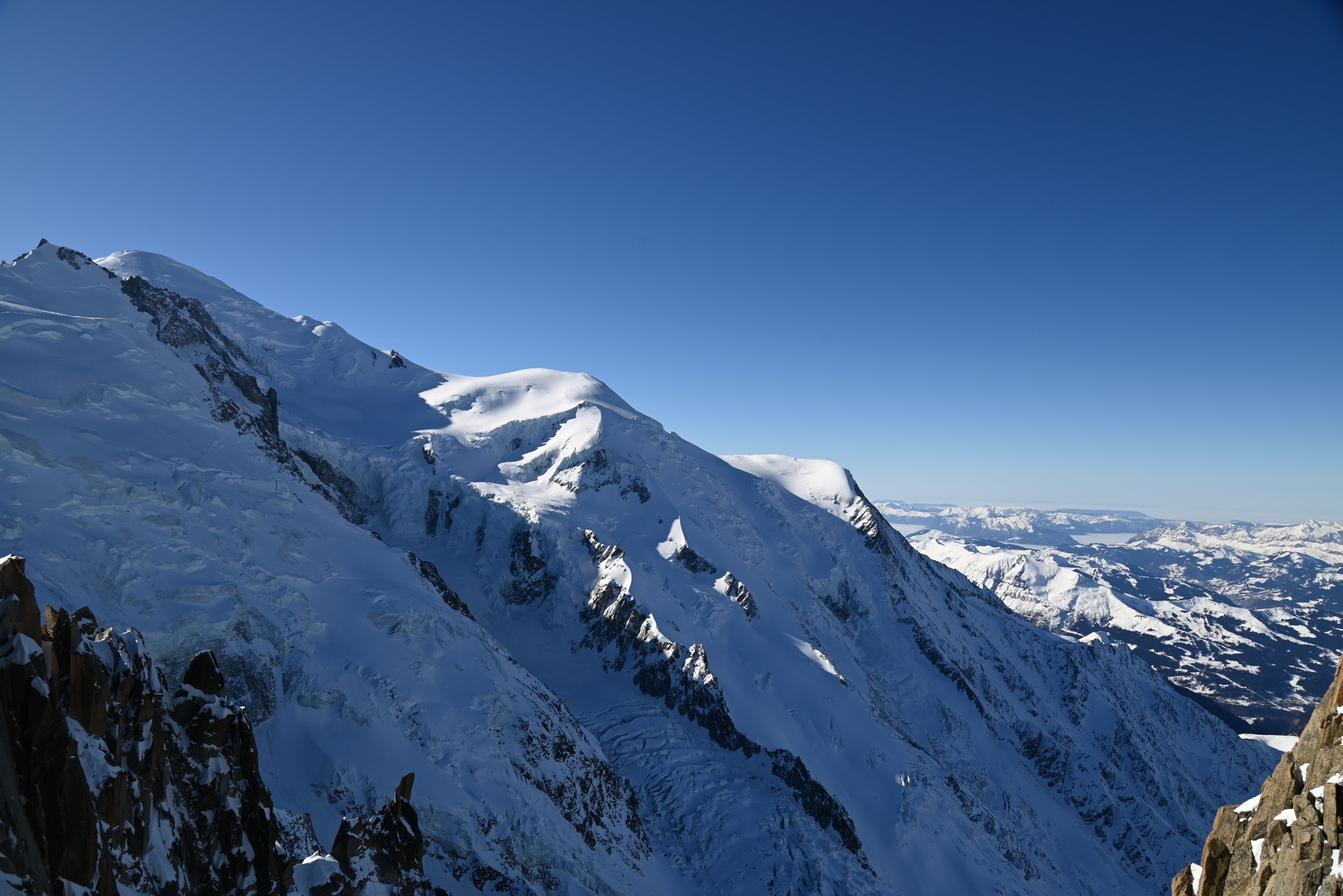 Majestic View of Mont Blanc Peak in Winter · Free Stock Photo