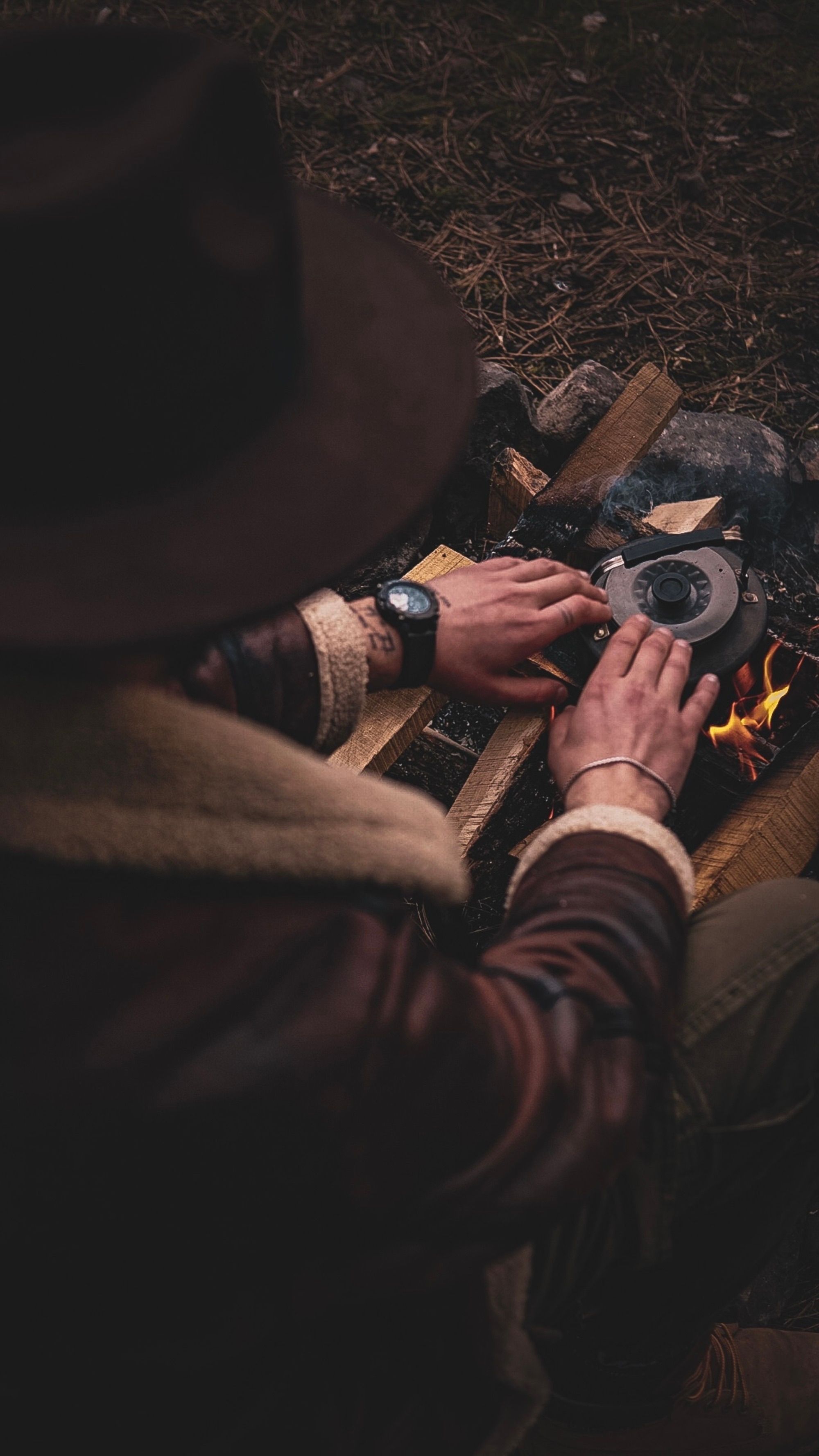 Outdoor Adventure with Campfire Cooking · Free Stock Photo