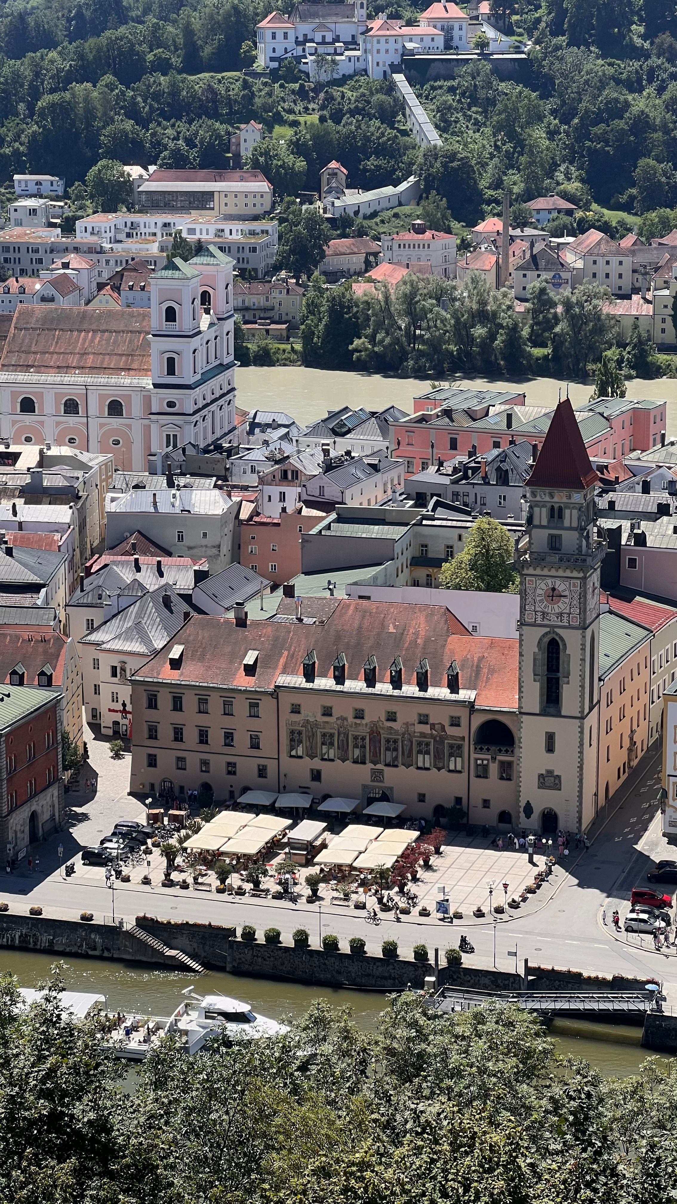 Scenic Aerial View of Historic European Town · Free Stock Photo
