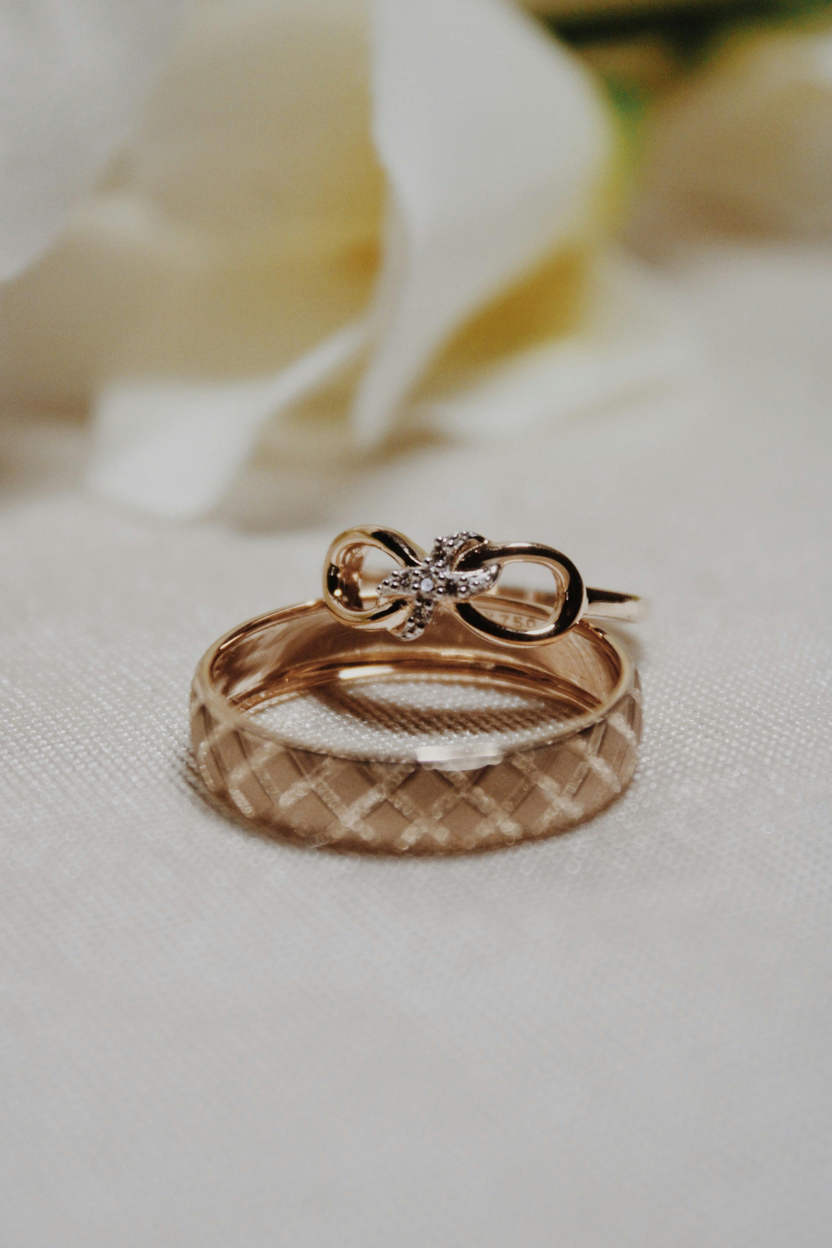 Elegant Gold Diamond Ring for Engagement · Free Stock Photo