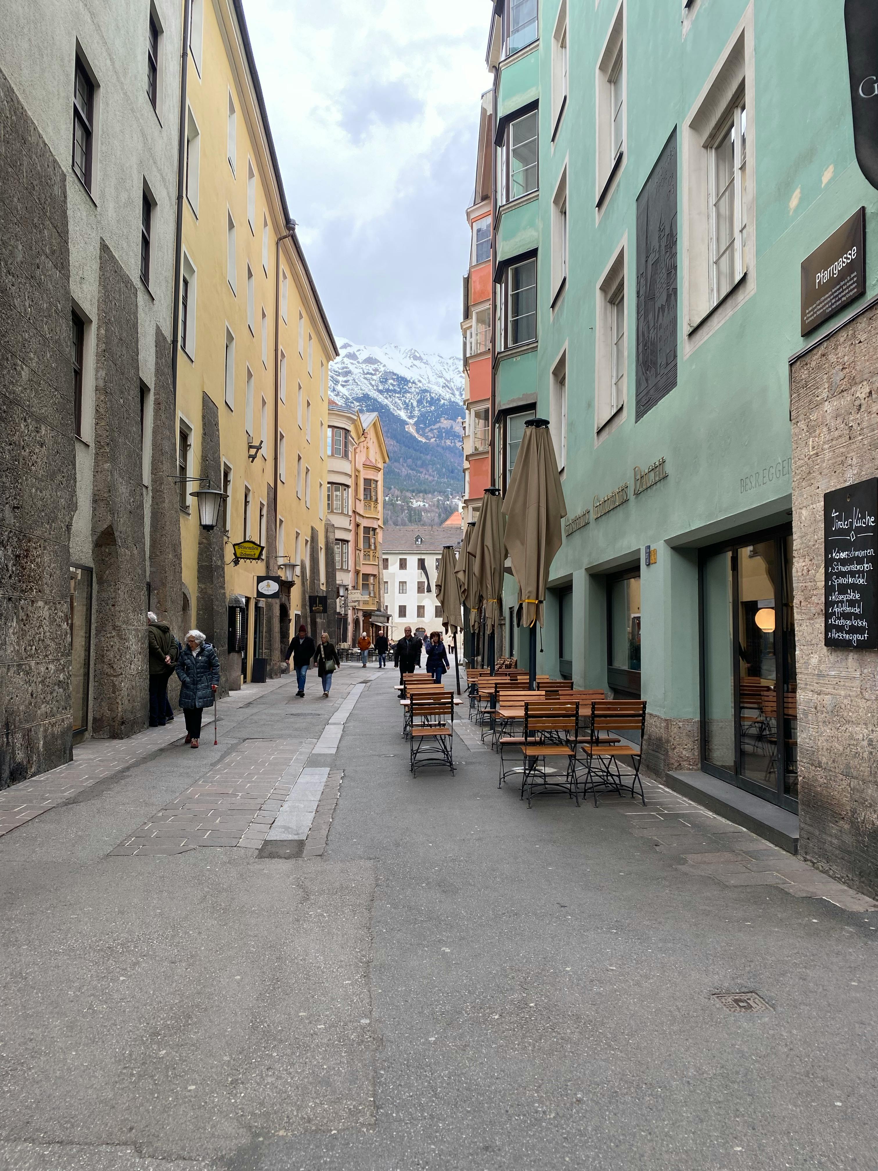 Charming European Alleyway with Colorful Buildings · Free Stock Photo