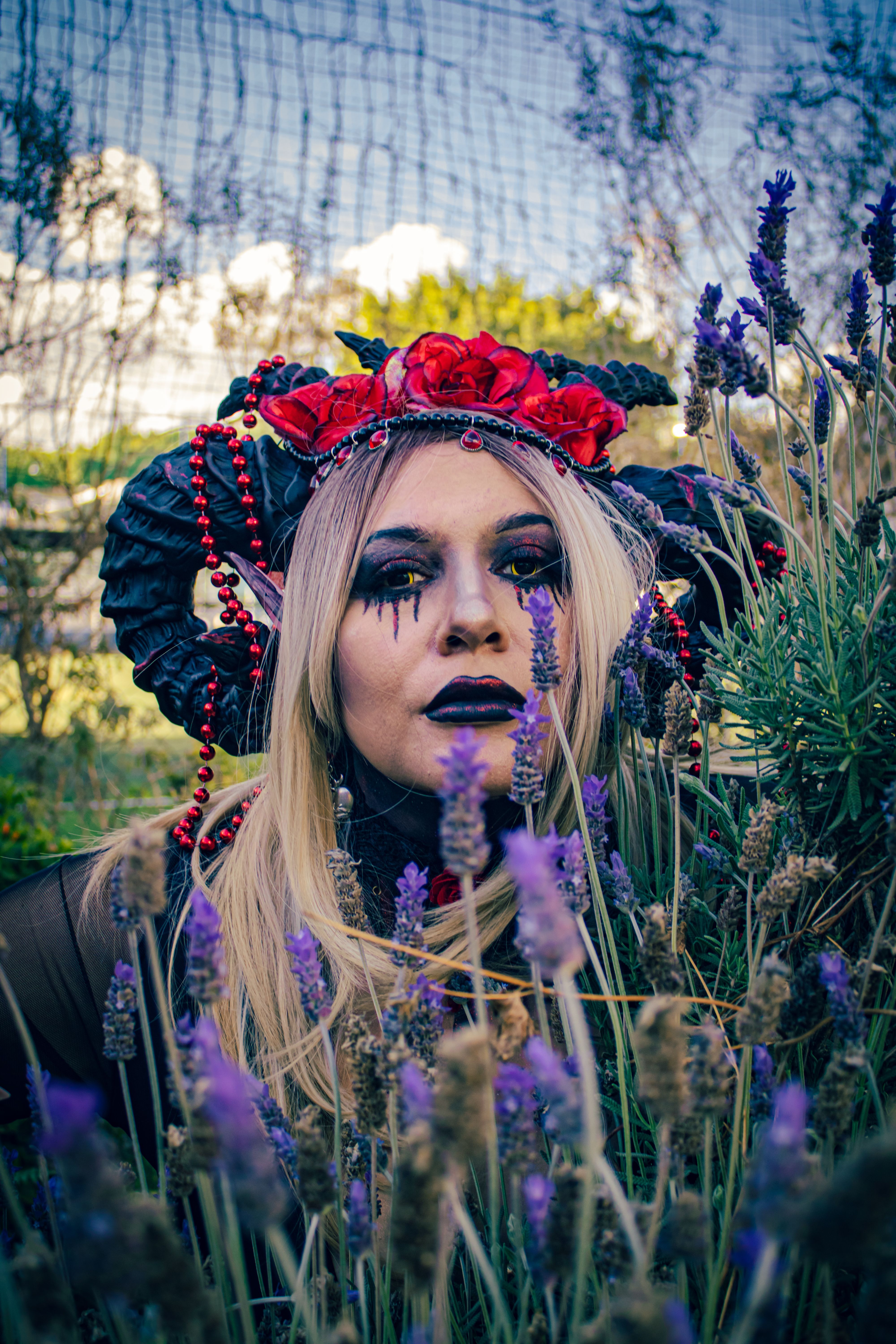 Artistic Ghoul Cosplay with Dramatic Makeup · Free Stock Photo