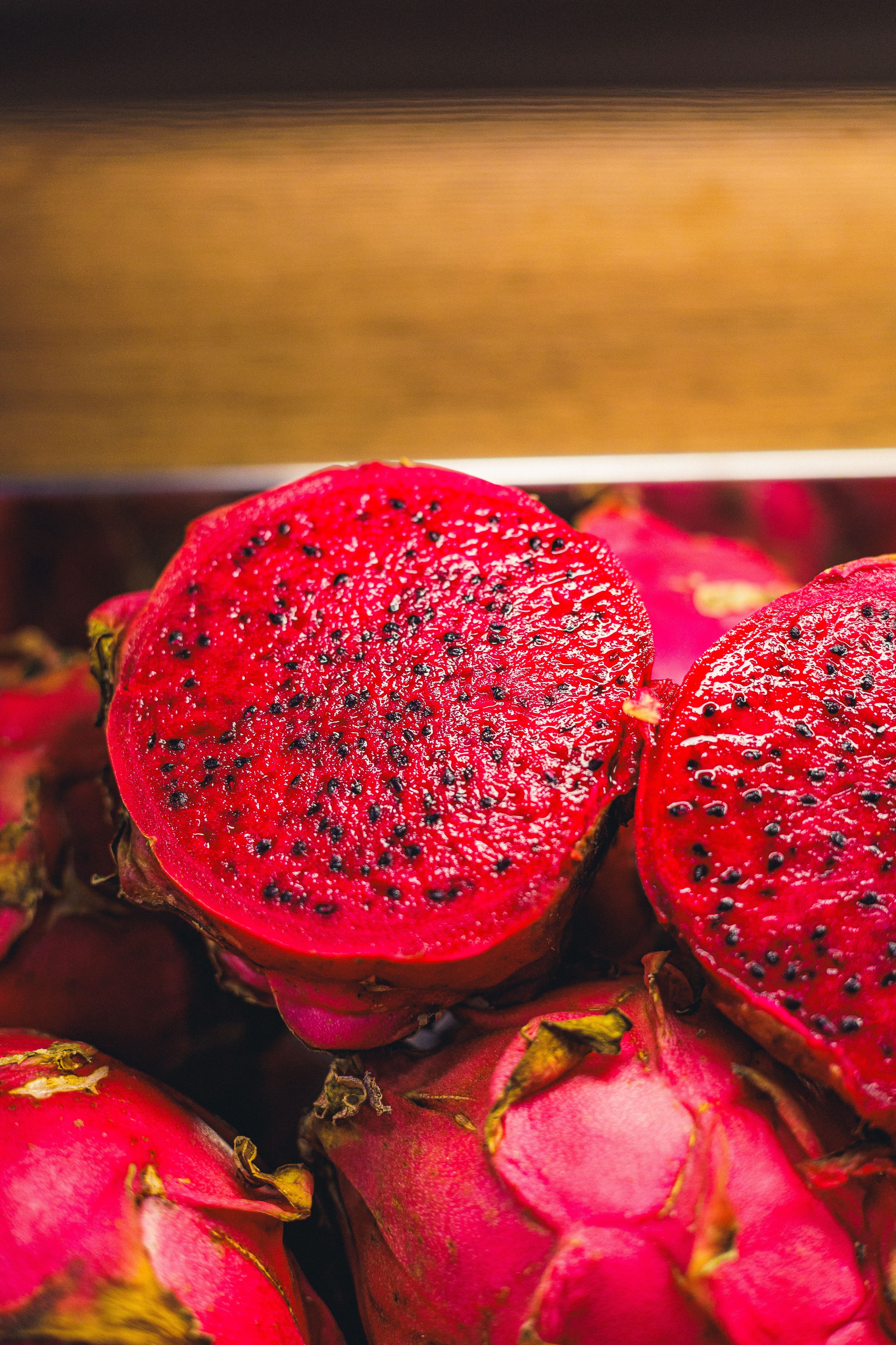 Bright Dragon Fruit on Display at Market · Free Stock Photo