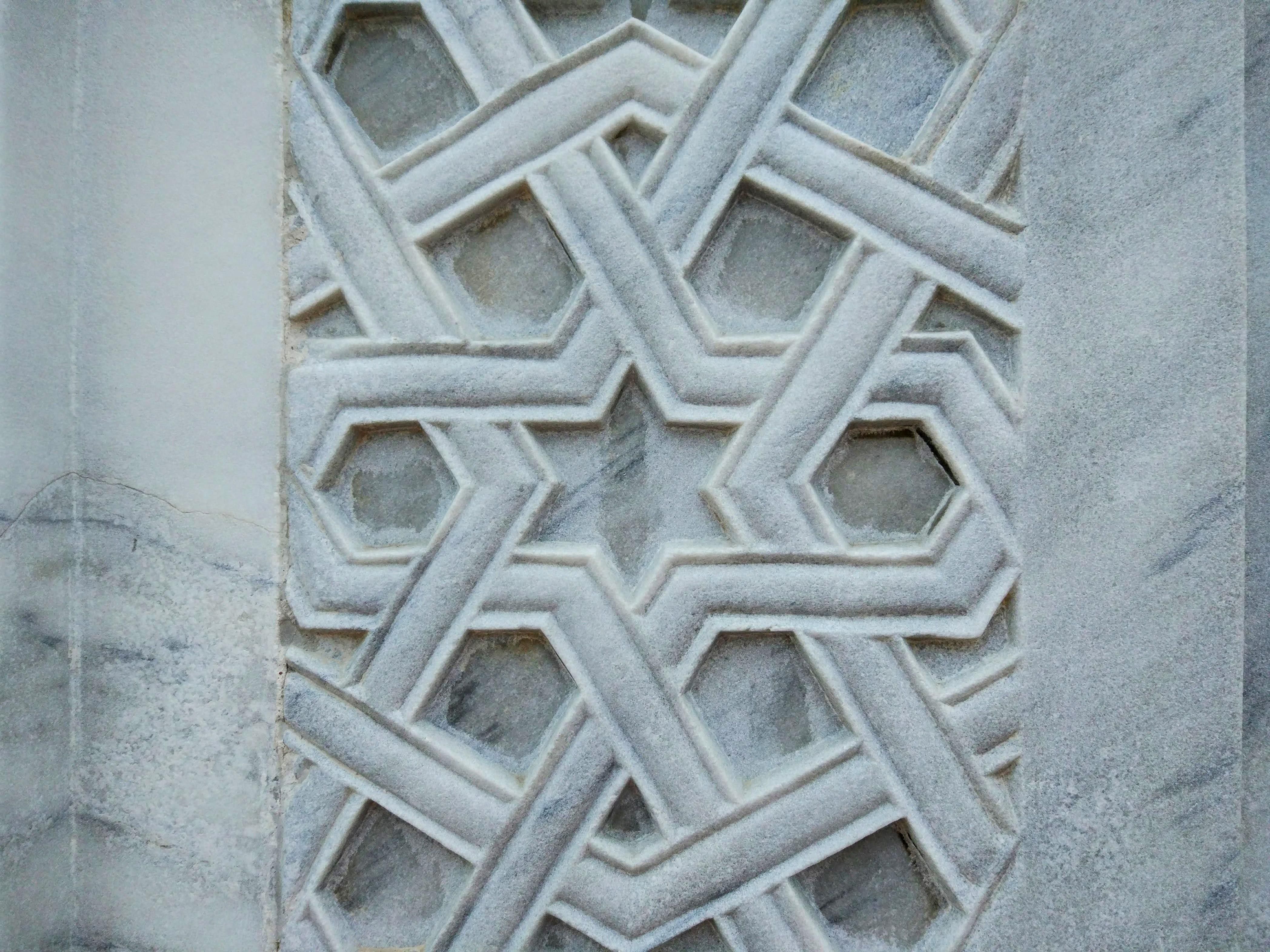 Intricate Marble Geometric Design in Bursa · Free Stock Photo