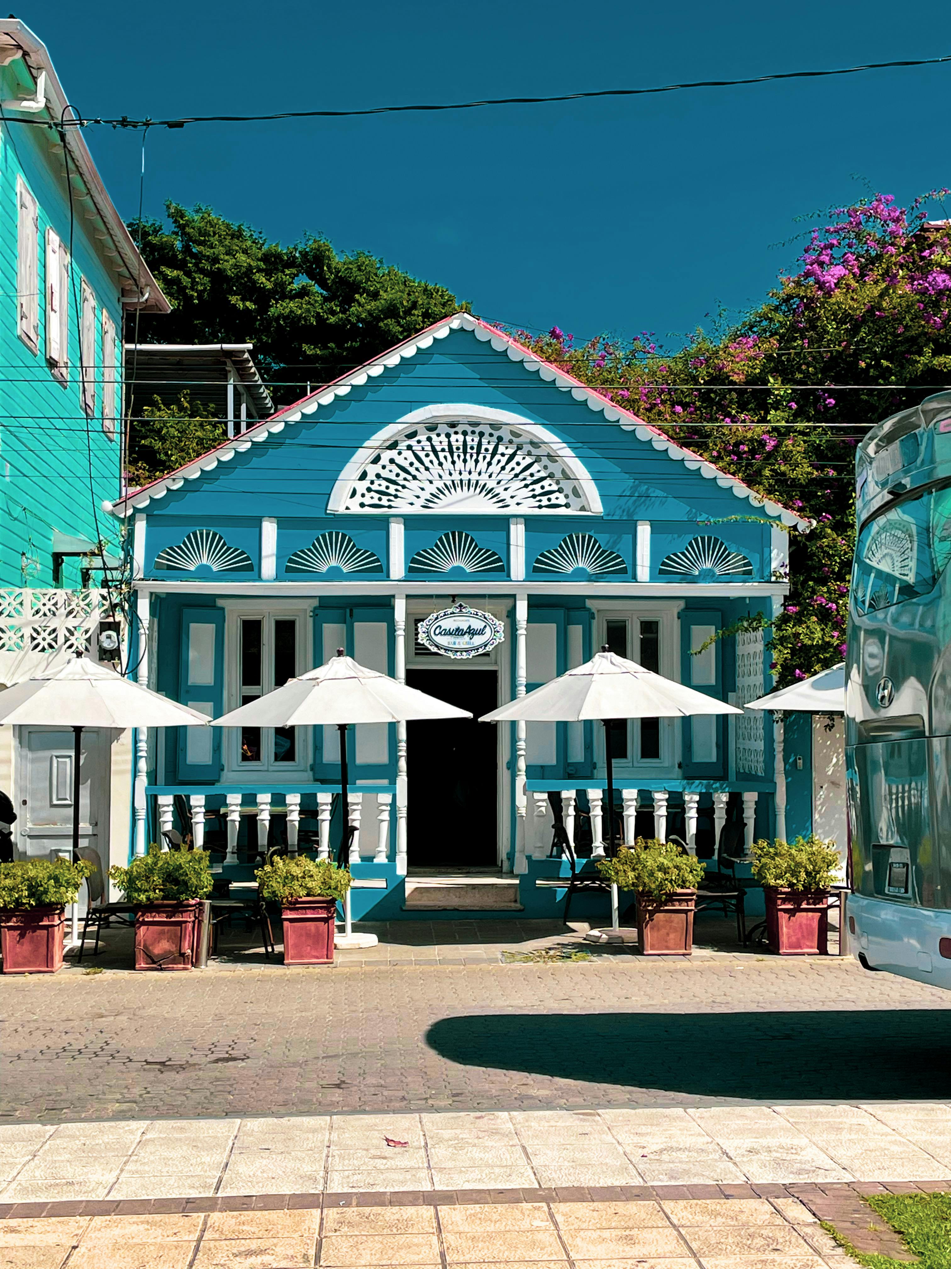 Colorful Caribbean Cafe with Tropical Vibes · Free Stock Photo