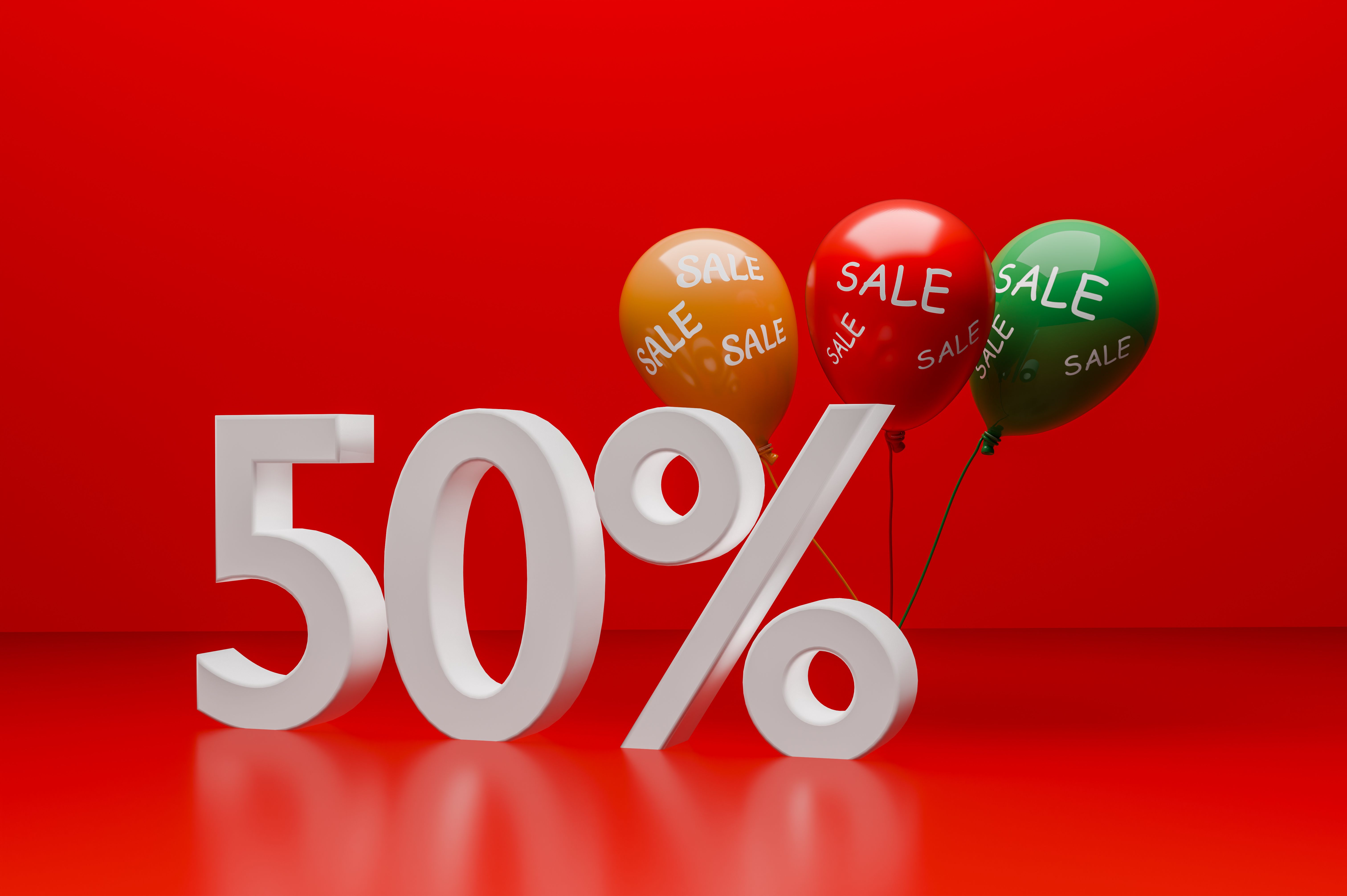 Imagen De Promoción De Venta Con Descuento Del 50 % Vibrante · Foto de ...
