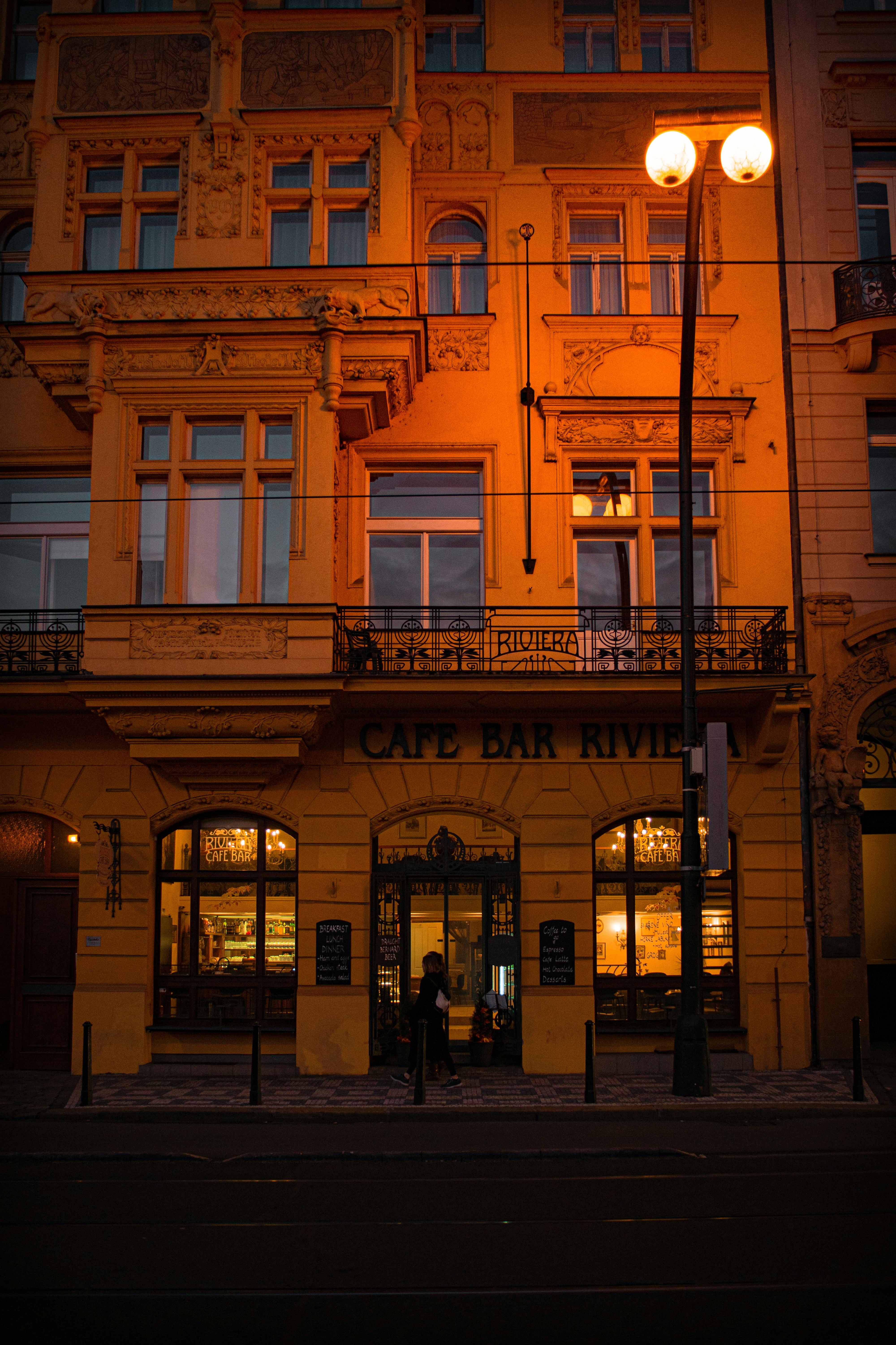 The Cafe Bar Riviera in Prague · Free Stock Photo
