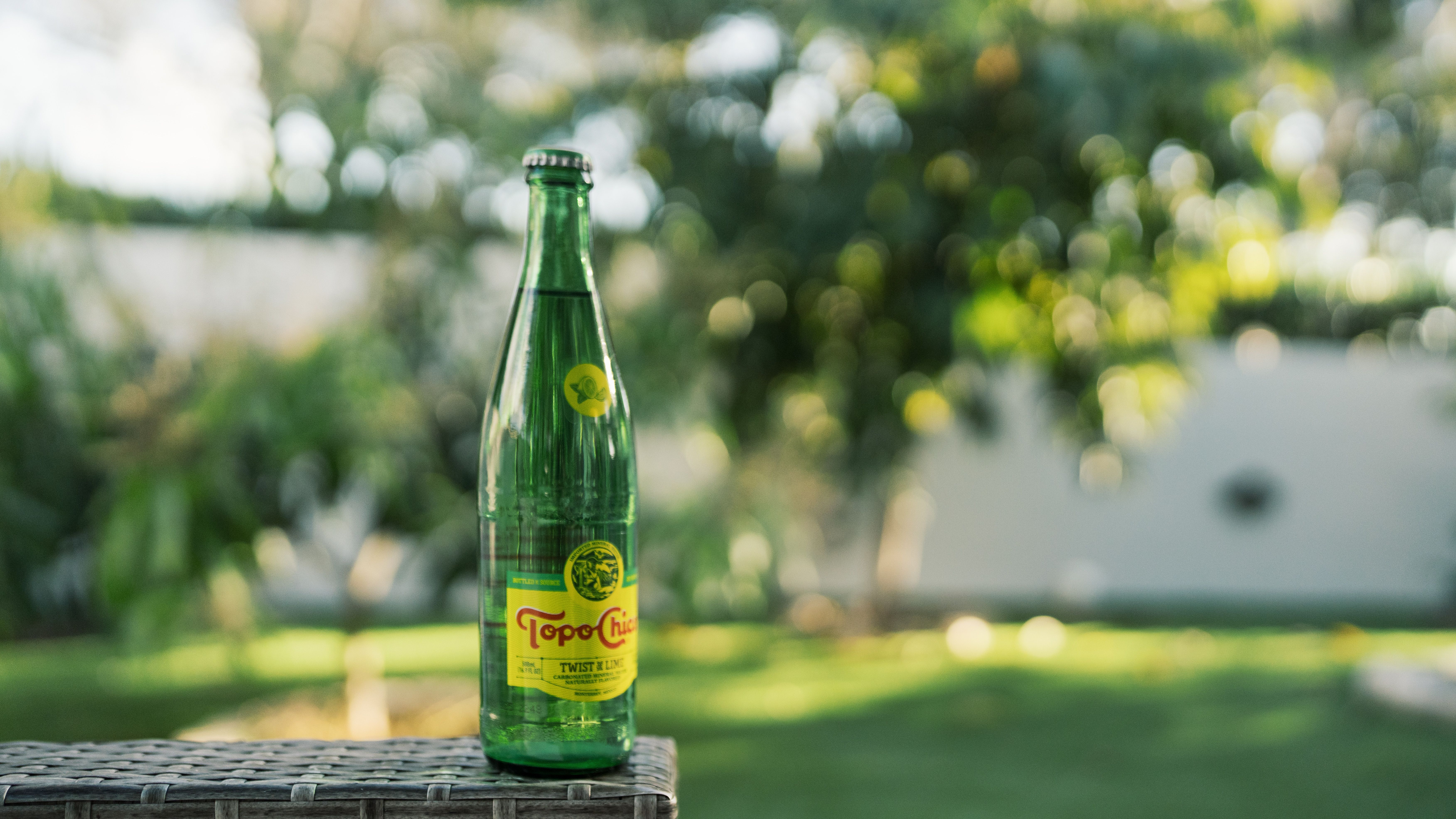 Topo Chico Bottle Outdoor Photoshoot · Free Stock Photo