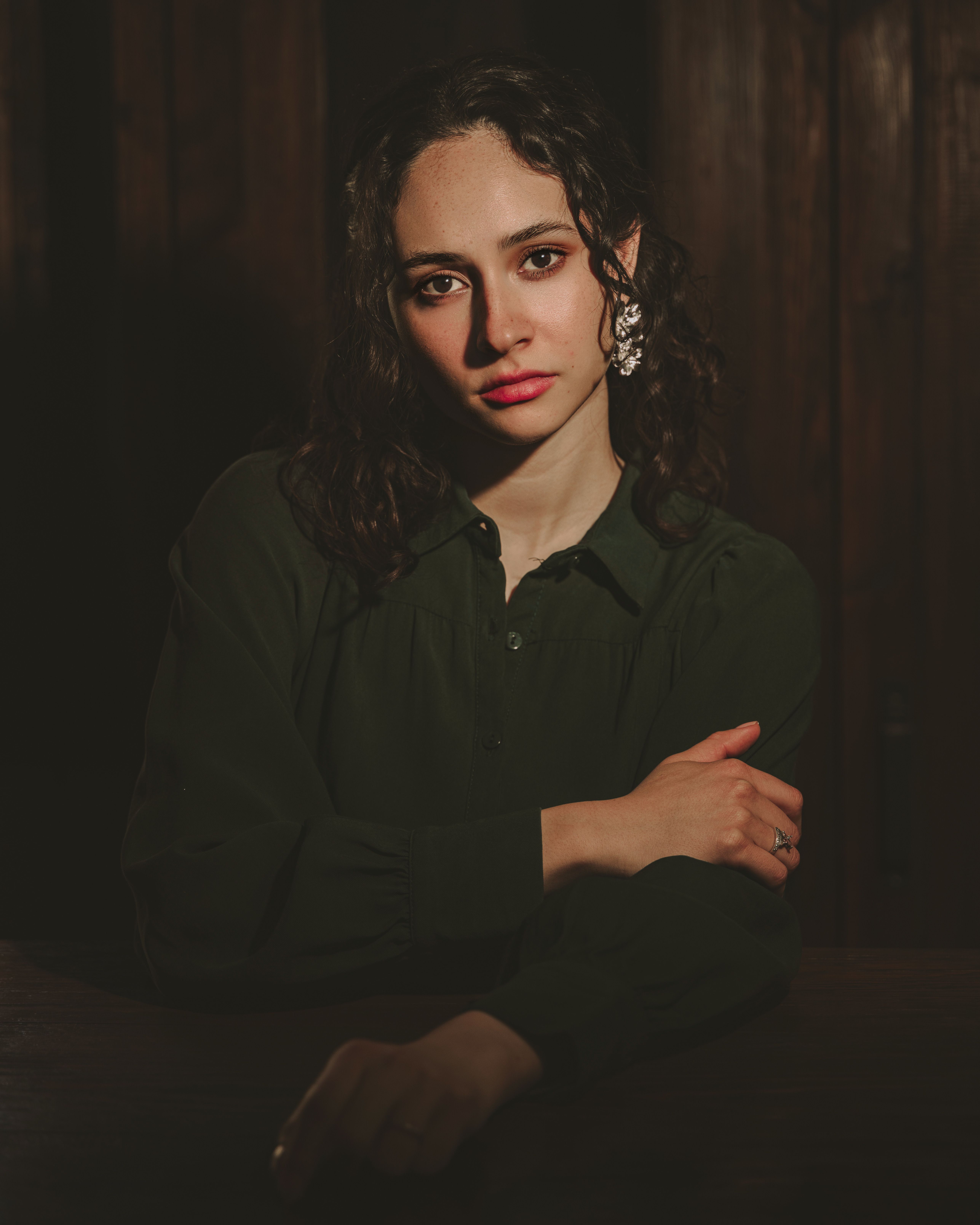 Elegant Portrait of a Woman in Dim Lighting · Free Stock Photo