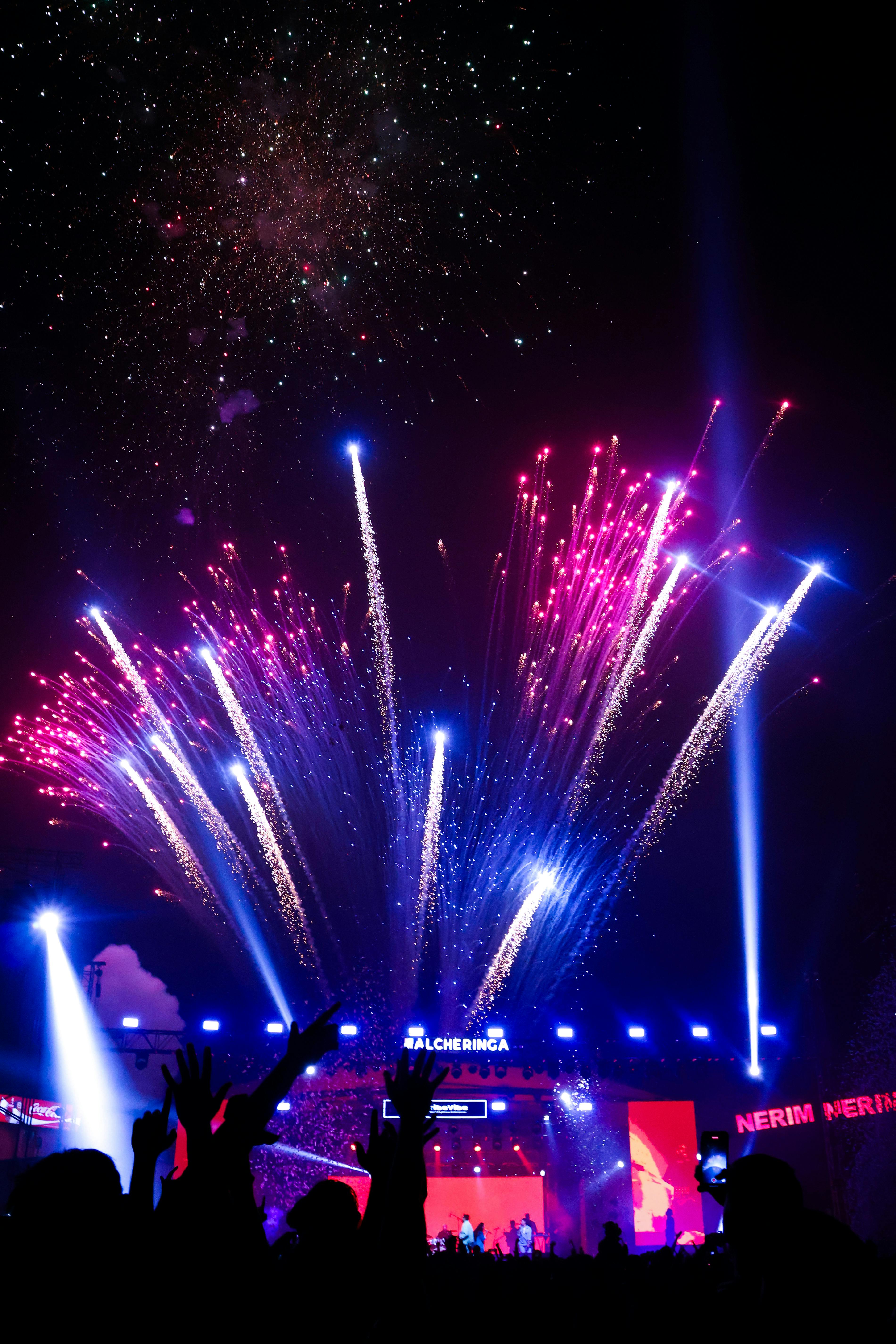 Spectacular Firework Display at Indian Concert · Free Stock Photo