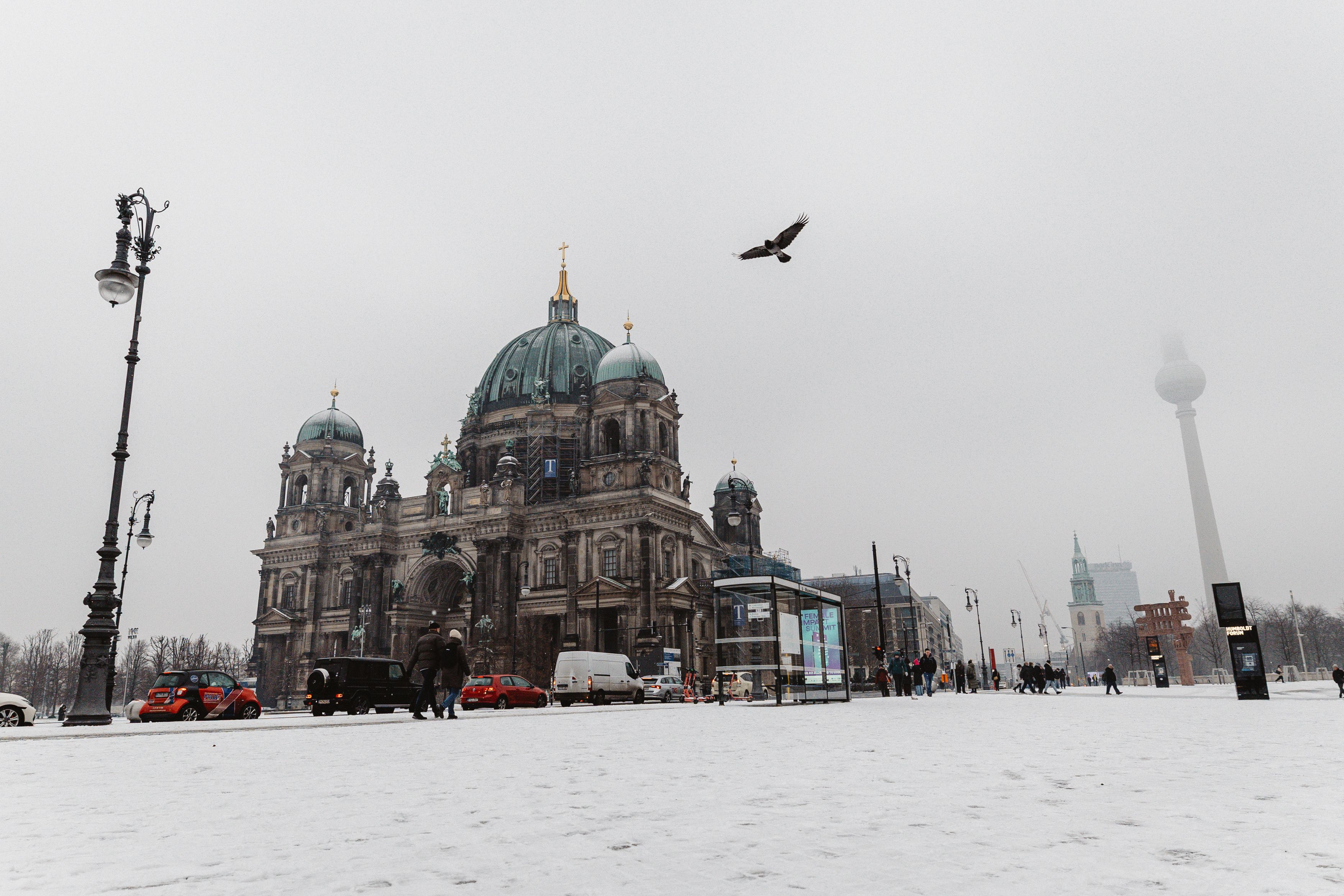 Berlin Cathedral in Winter with Snowy Scene · Free Stock Photo