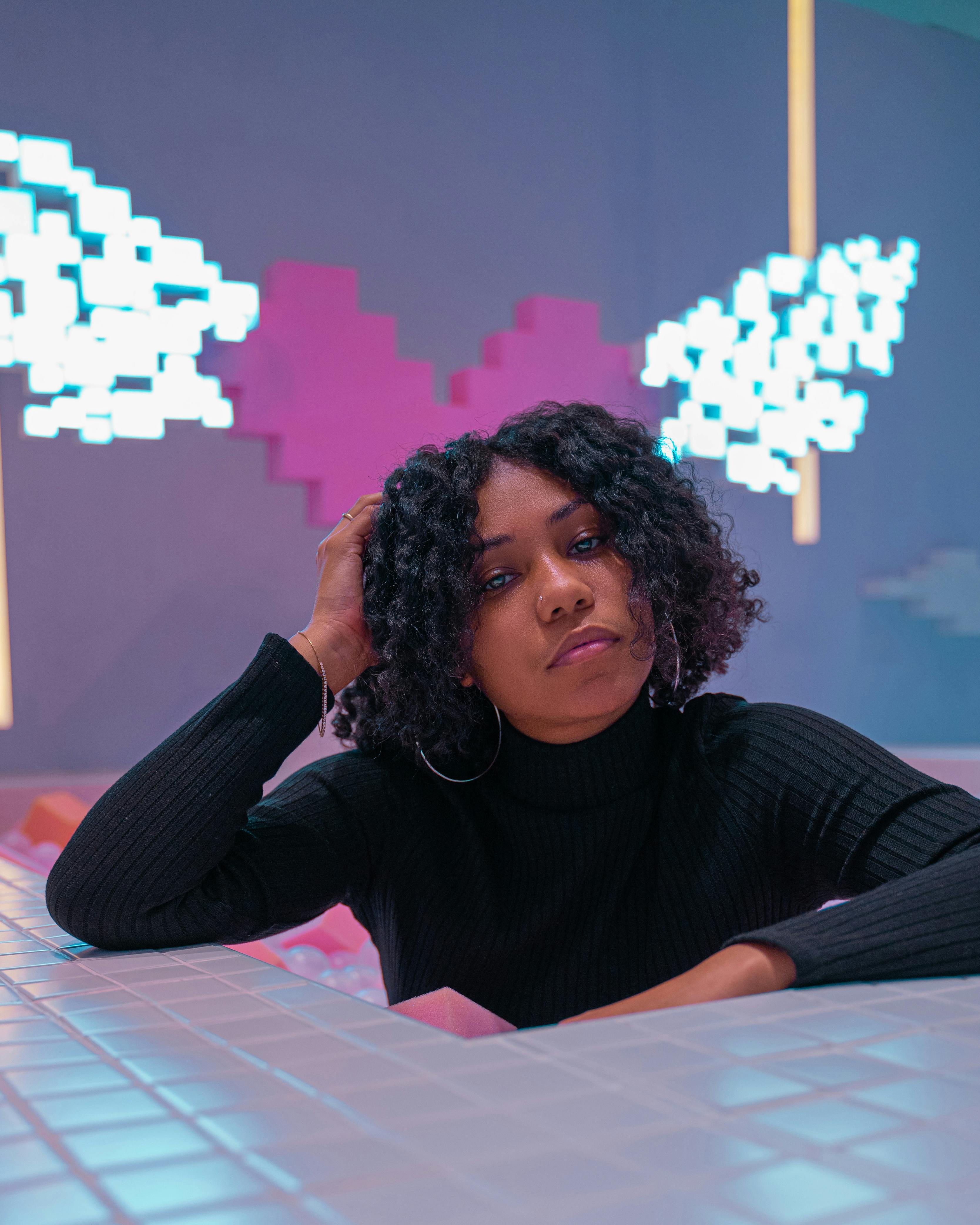 Photo Of Woman Wearing Black Sweater · Free Stock Photo