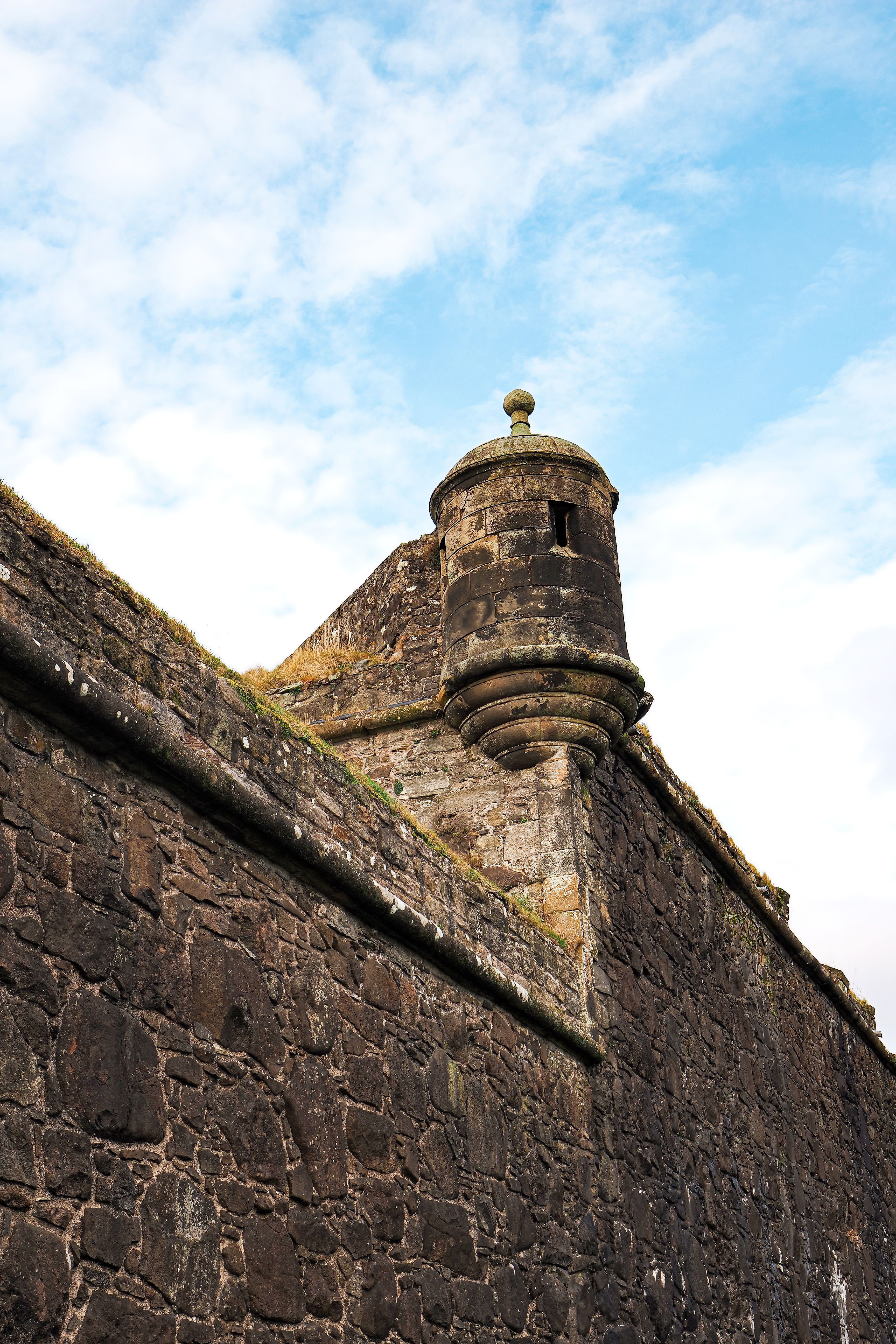 Historic Fortification Stone Wall under Blue Sky · Free Stock Photo