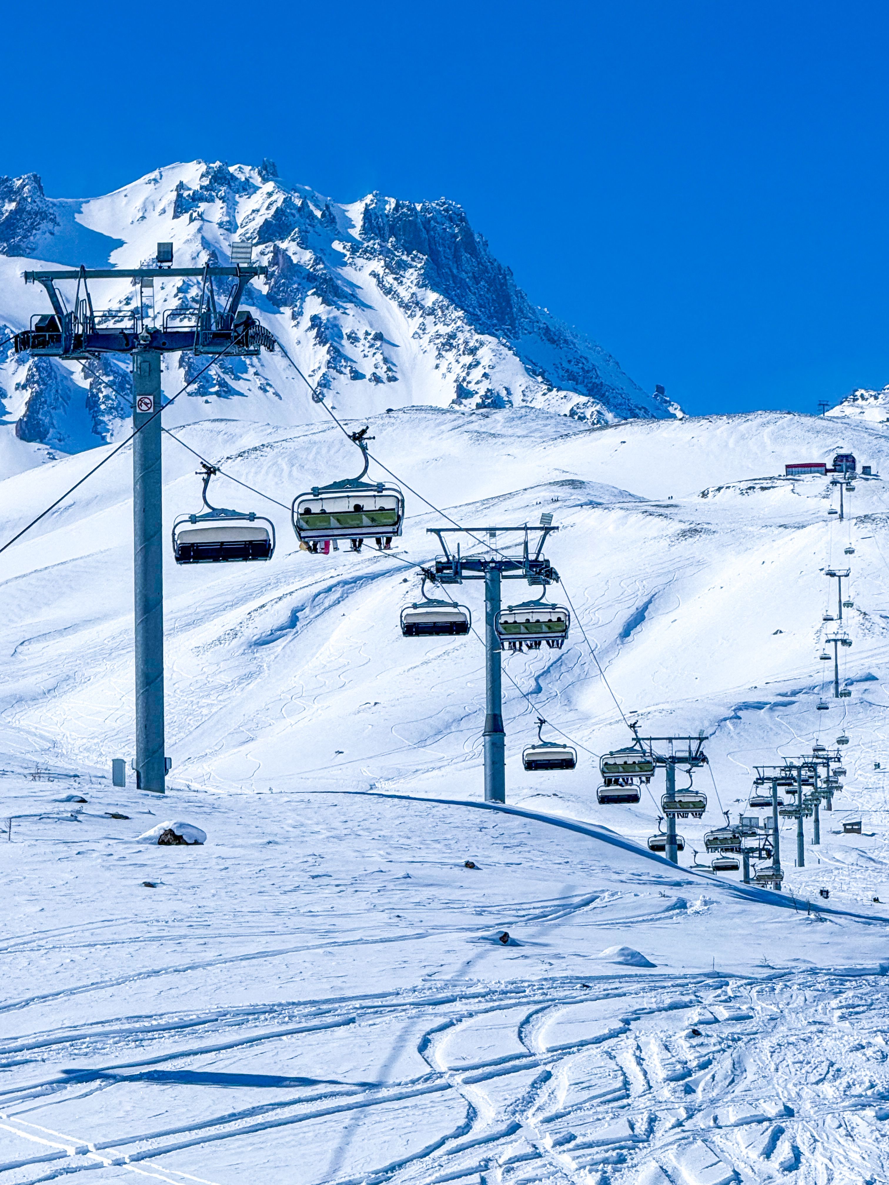 Ski Lift in Snowy Mountain Landscape · Free Stock Photo