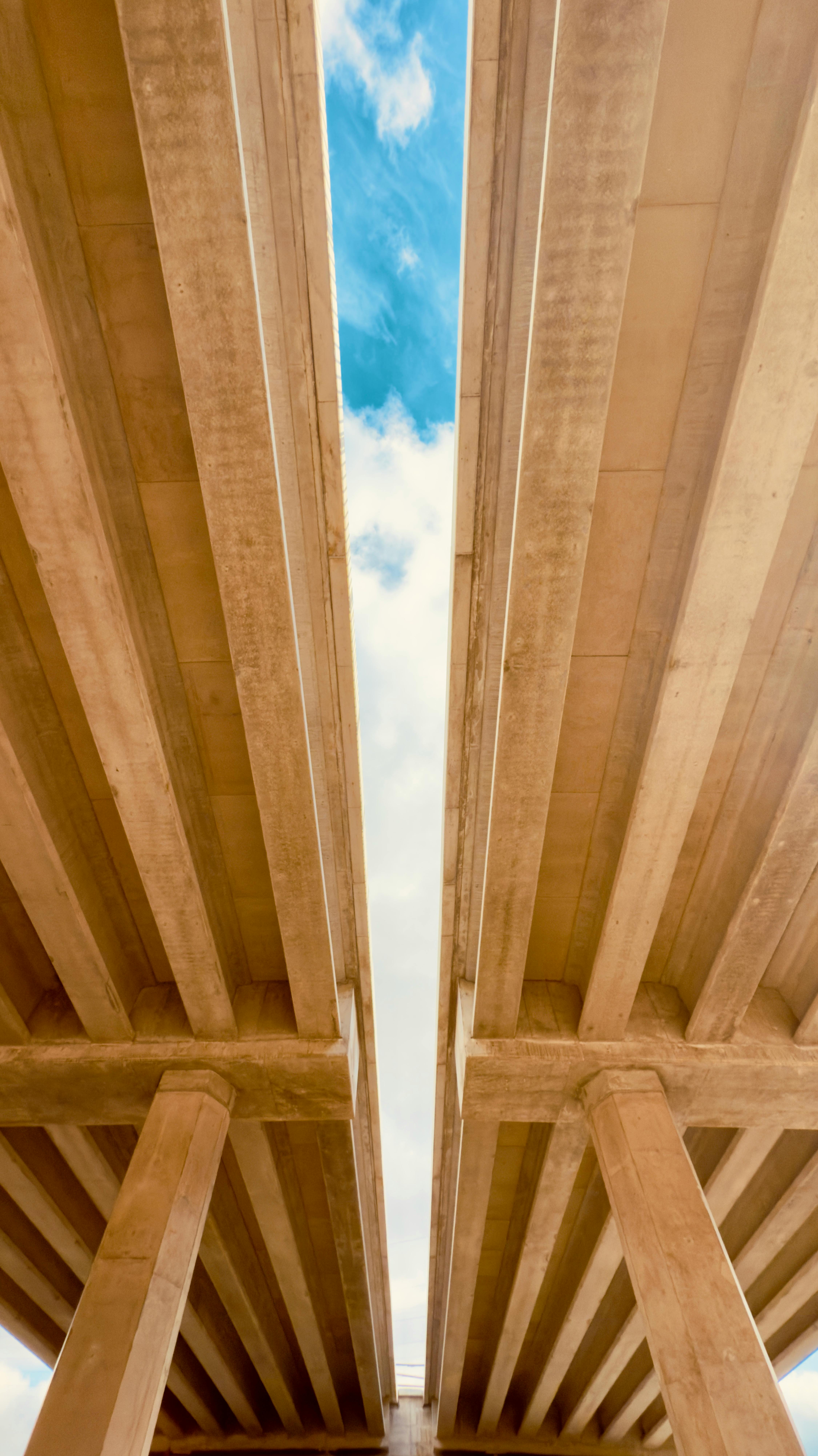 Architectural Perspective of Slovak Bridge Structure · Free Stock Photo