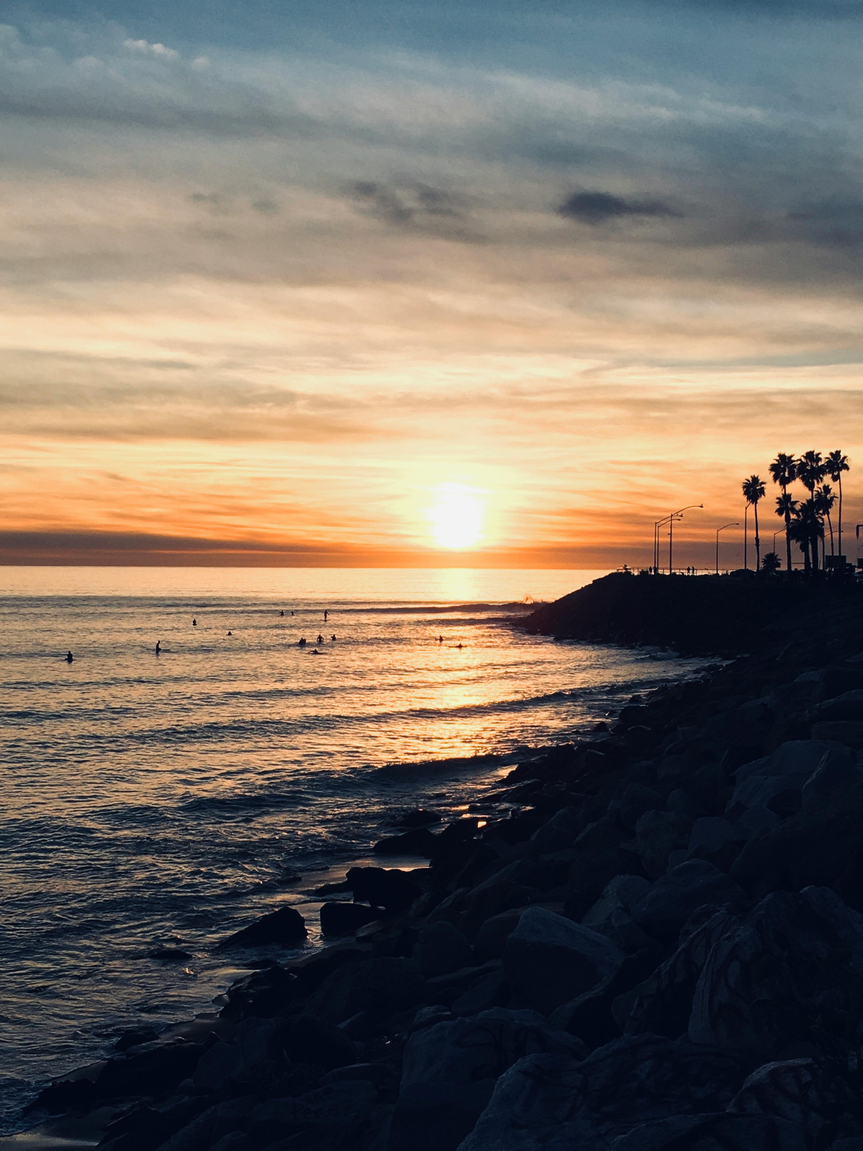 Captivating Sunset View on Malibu Beach · Free Stock Photo