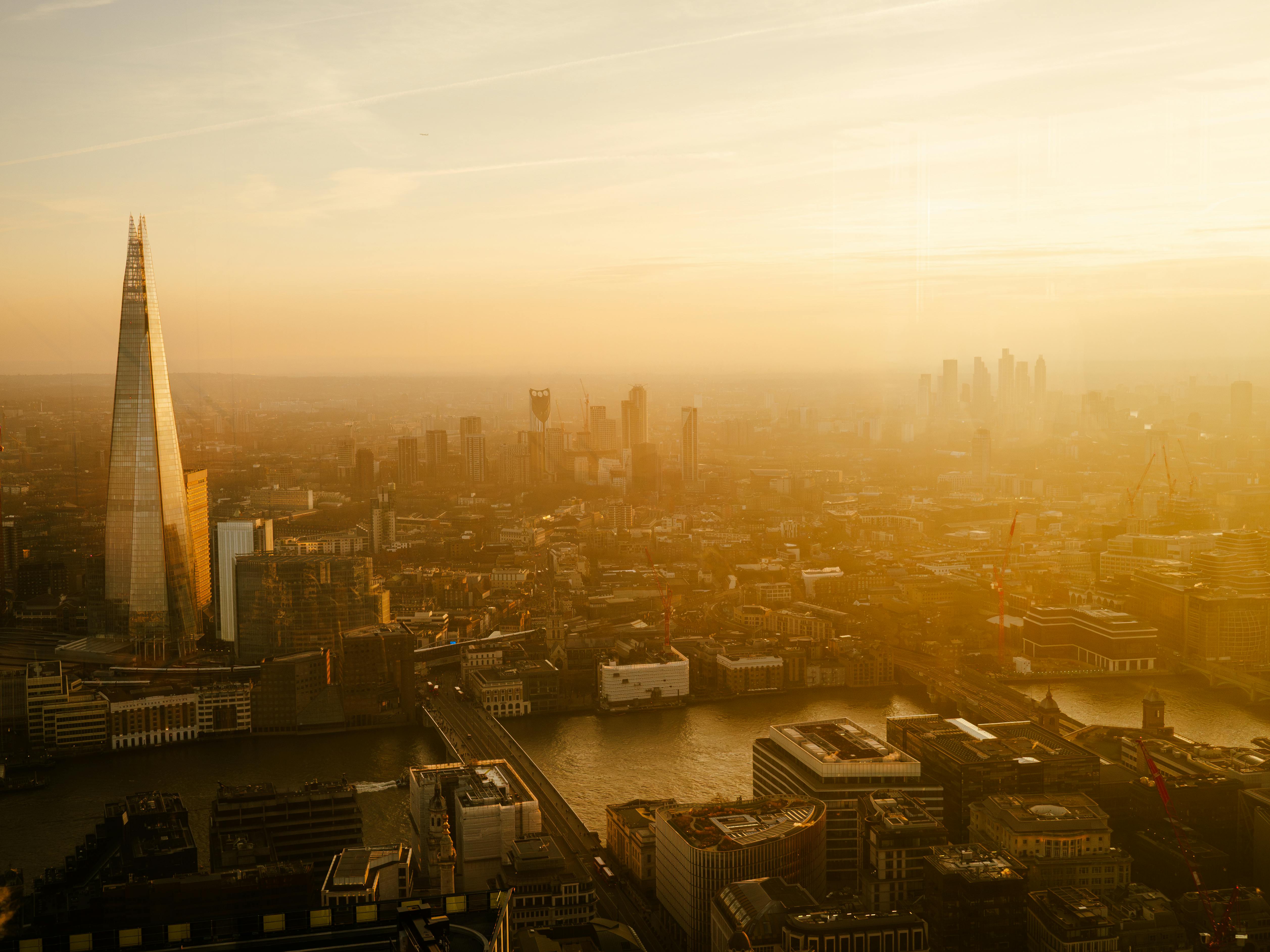 Golden Sunset Over London's Iconic Skyline · Free Stock Photo