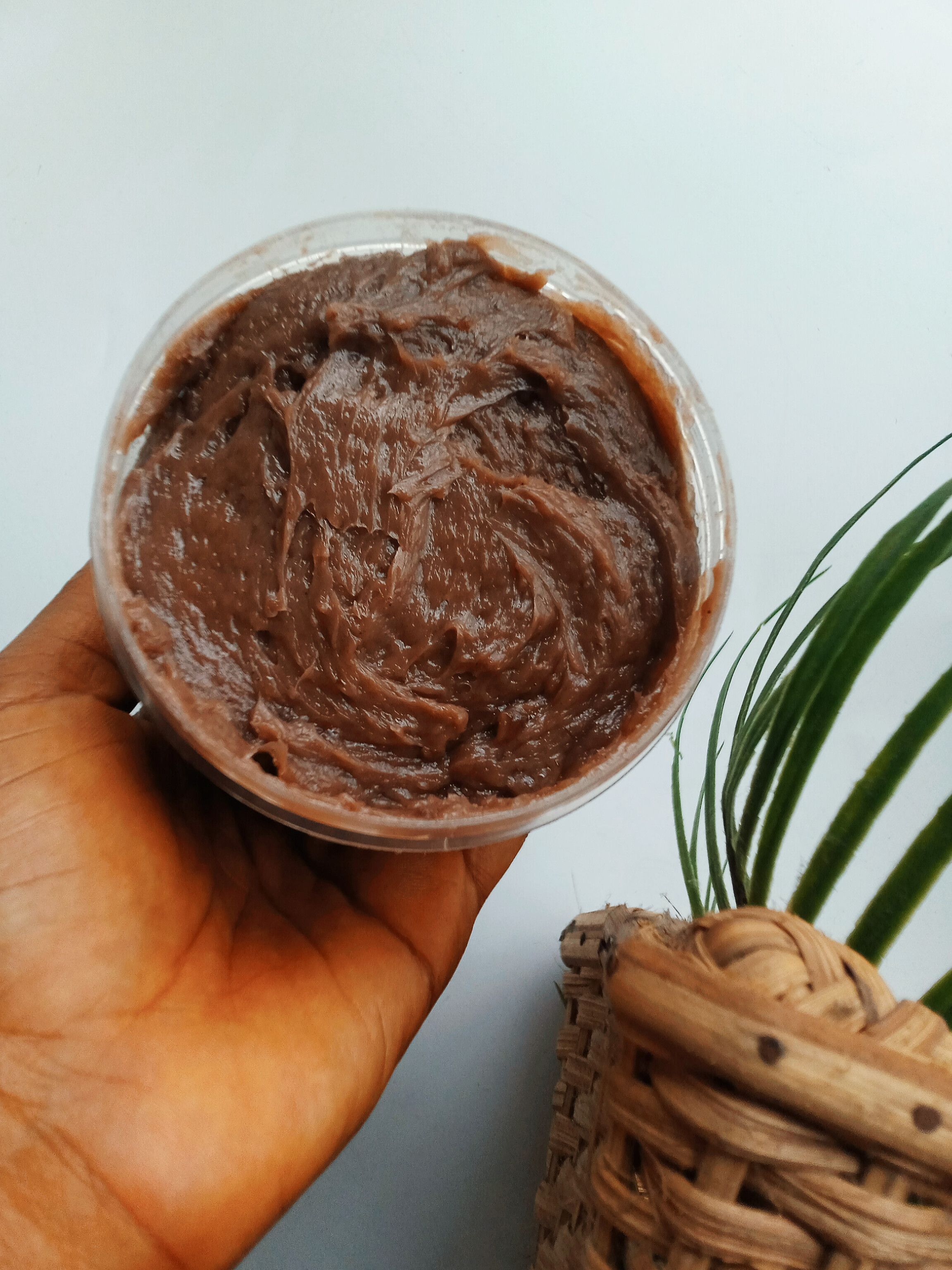 Natural Body Butter in a Jar with Hand Close-up · Free Stock Photo