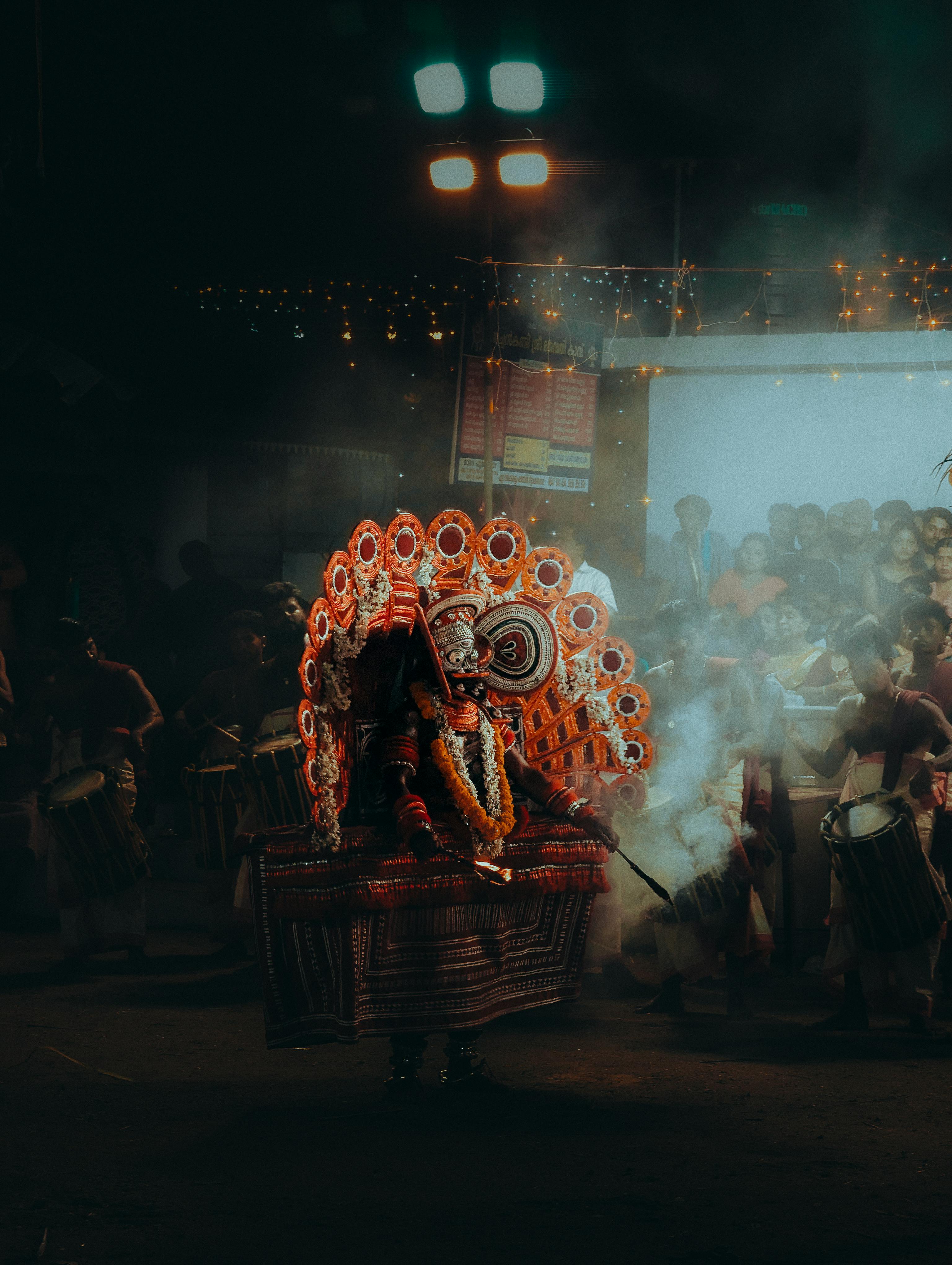 Colorful Theyyam Performance in Kerala Celebration · Free Stock Photo