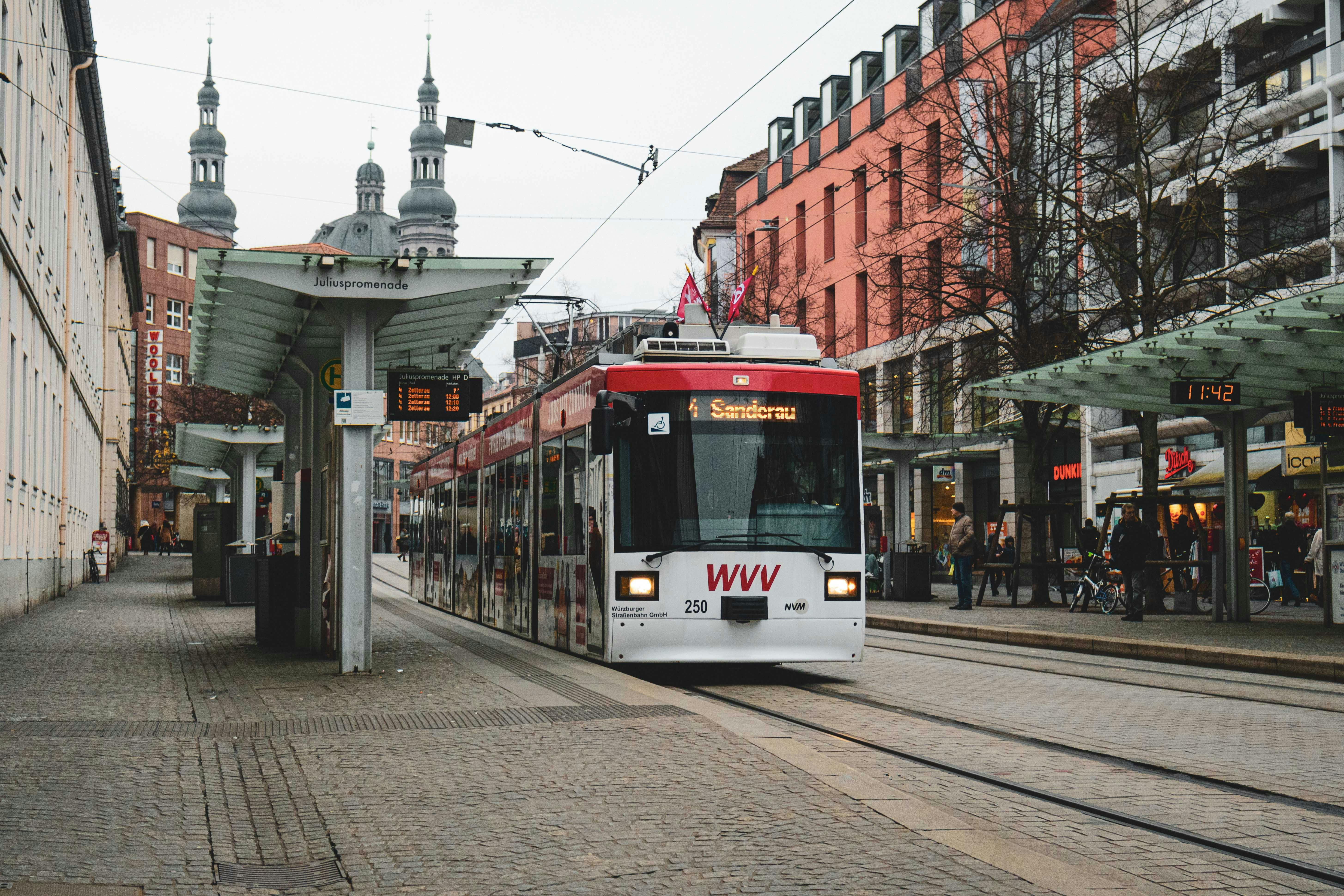 Urban Tramway in Historic European Cityscape · Free Stock Photo