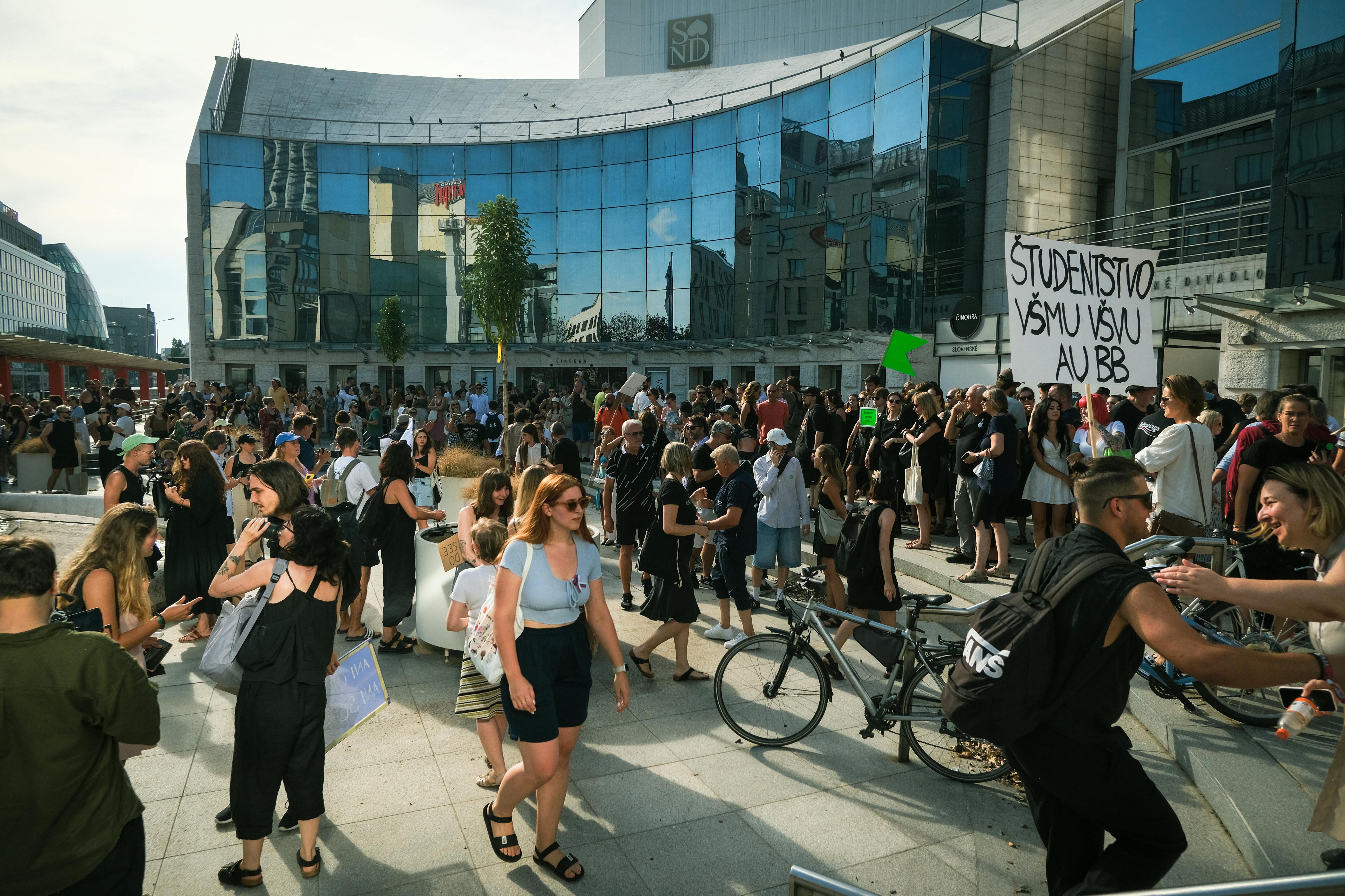 Peaceful Student Demonstration in Bratislava · Free Stock Photo