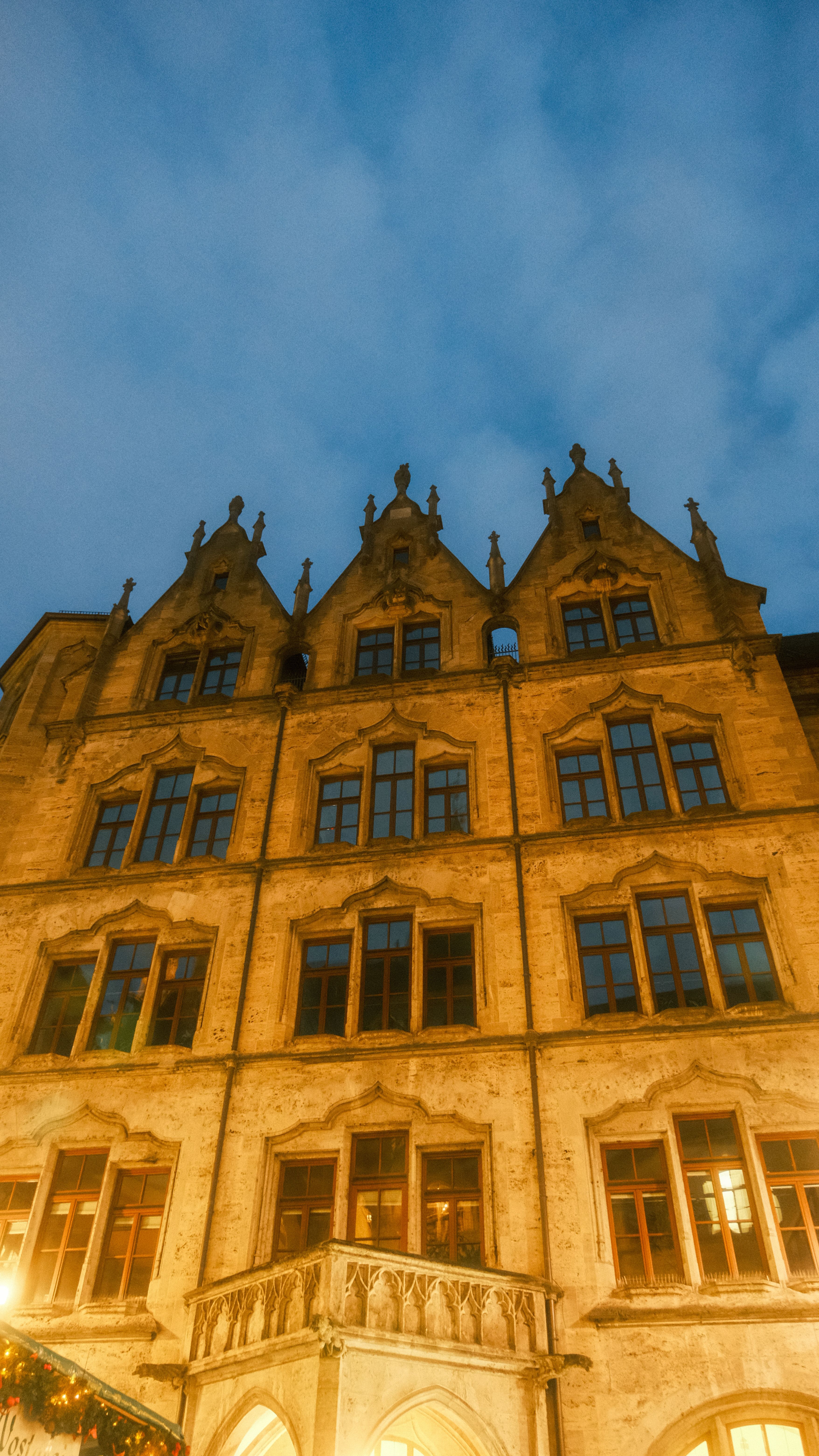 Gothic Architecture Facade Under Twilight Sky · Free Stock Photo
