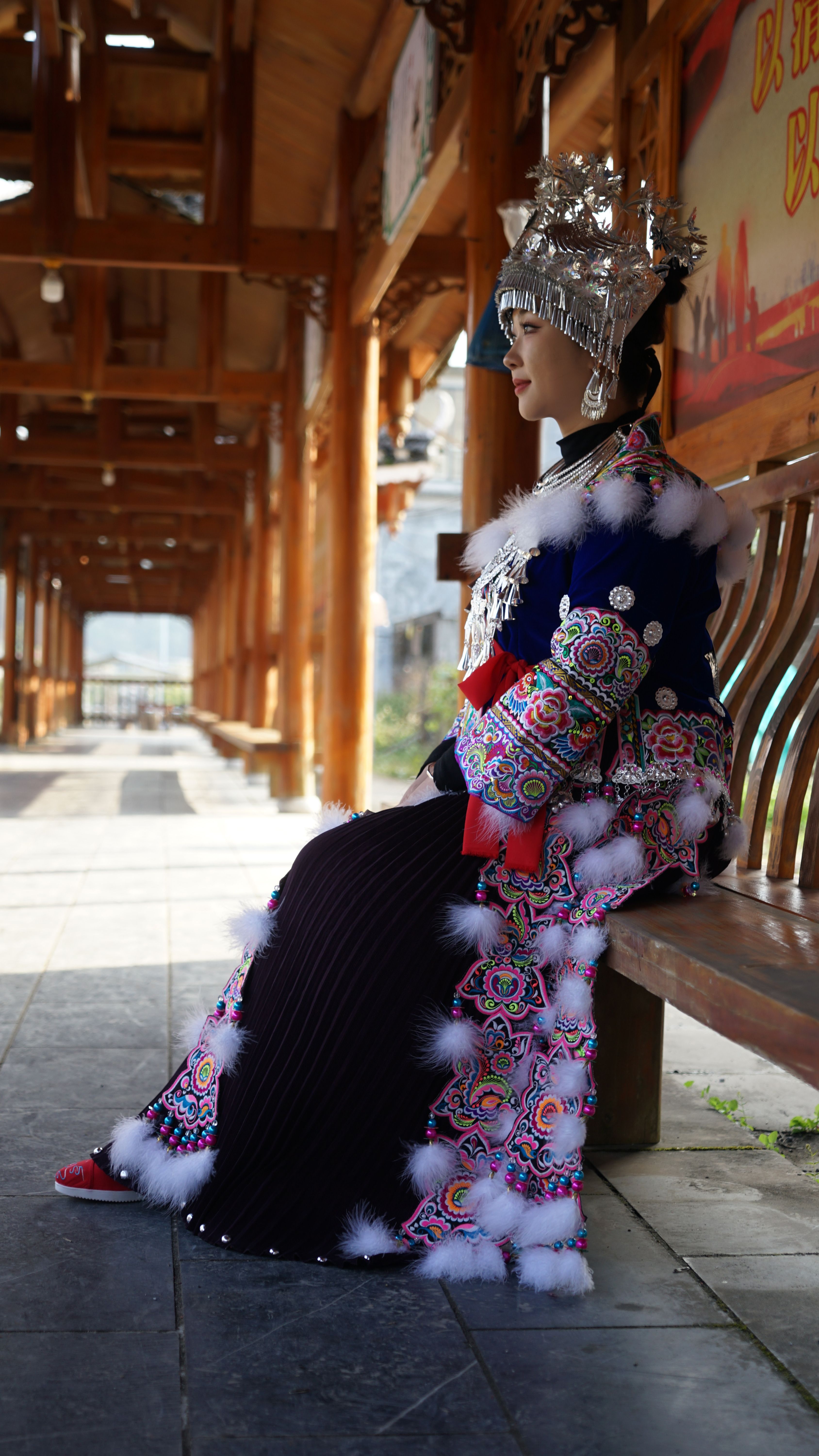 Traditional Asian Costume in Cultural Setting · Free Stock Photo