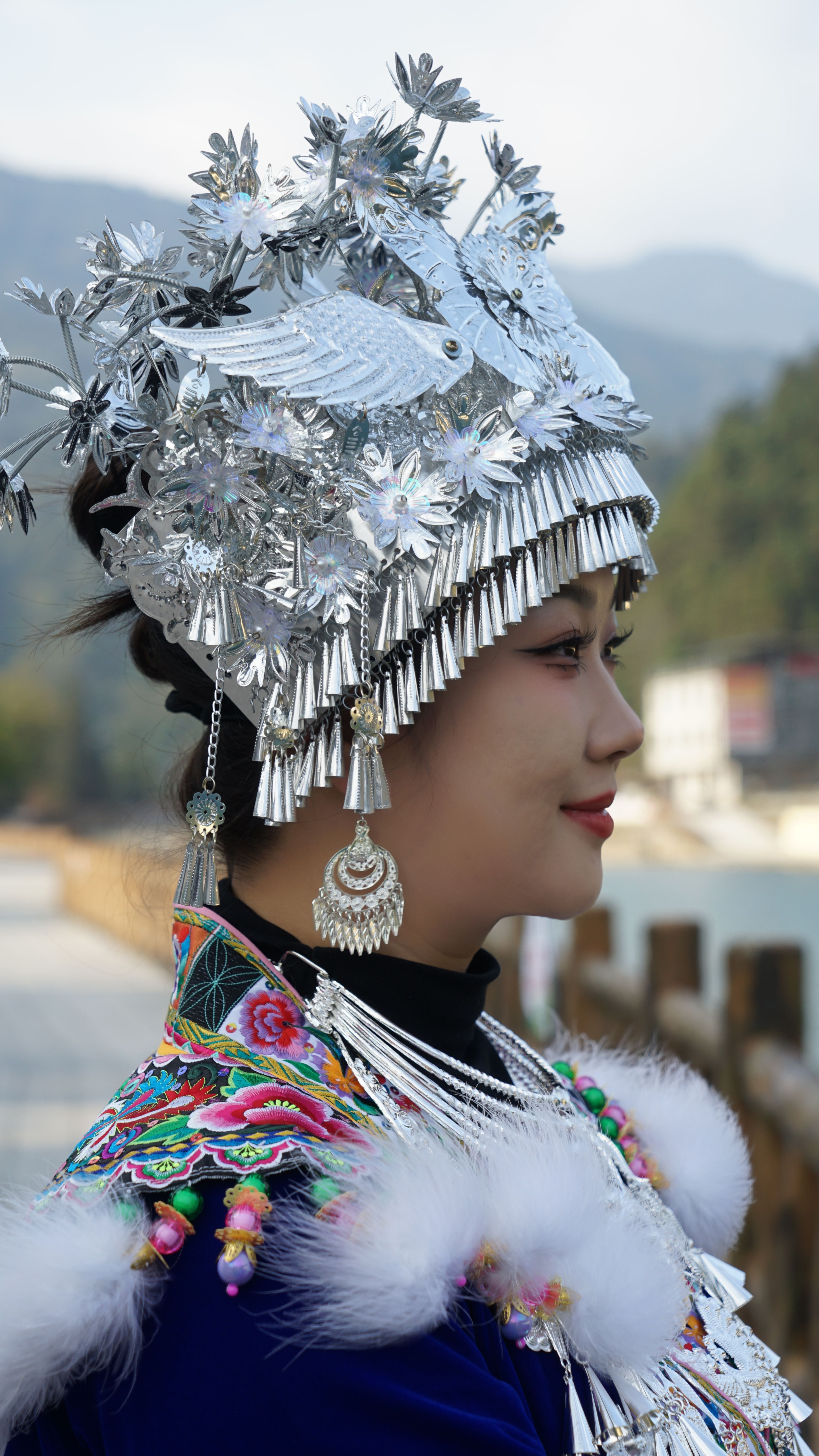 Traditional Costume with Ornate Headdress · Free Stock Photo