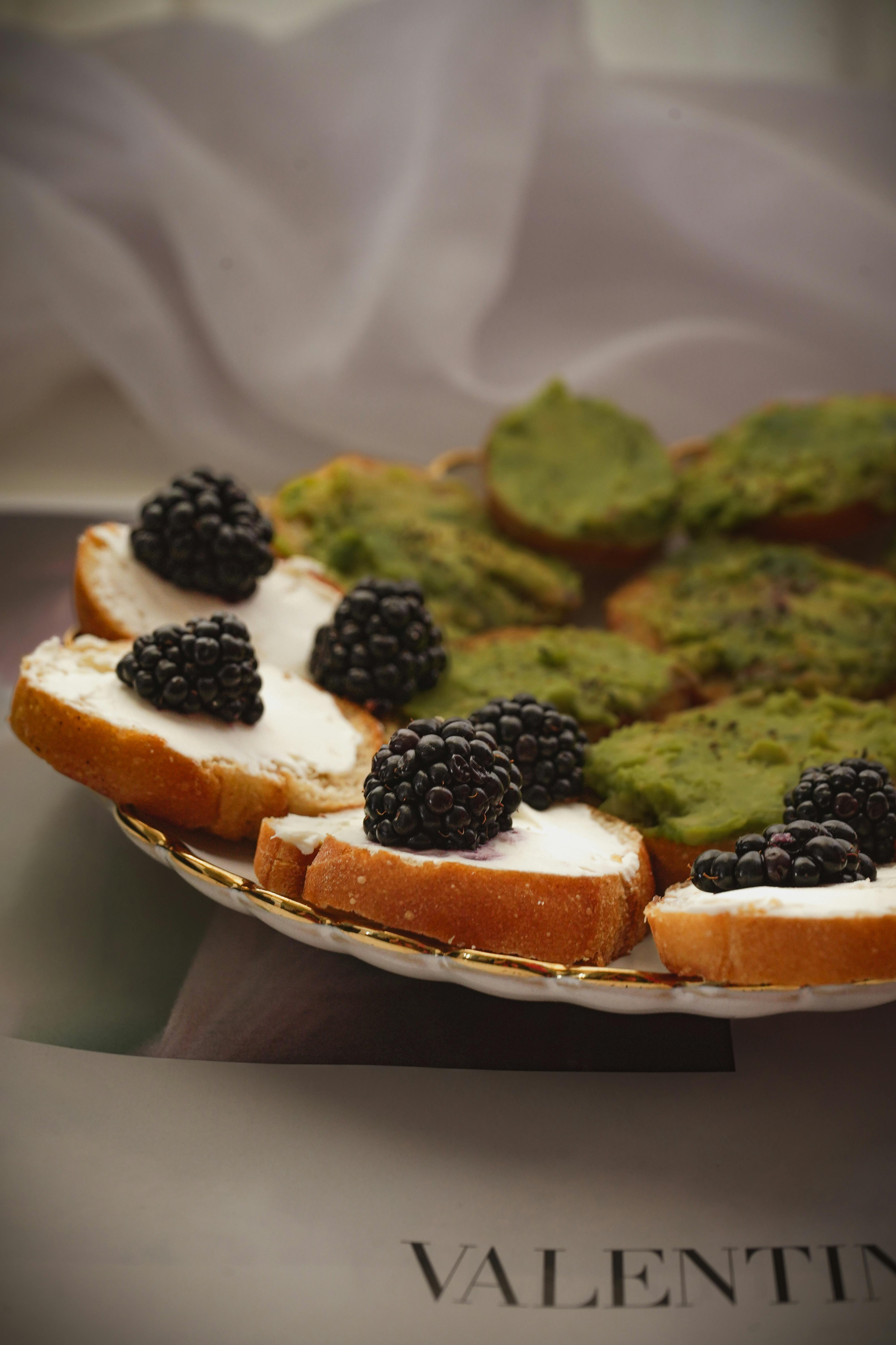 Fresh Blackberry and Avocado Toast Spread · Free Stock Photo