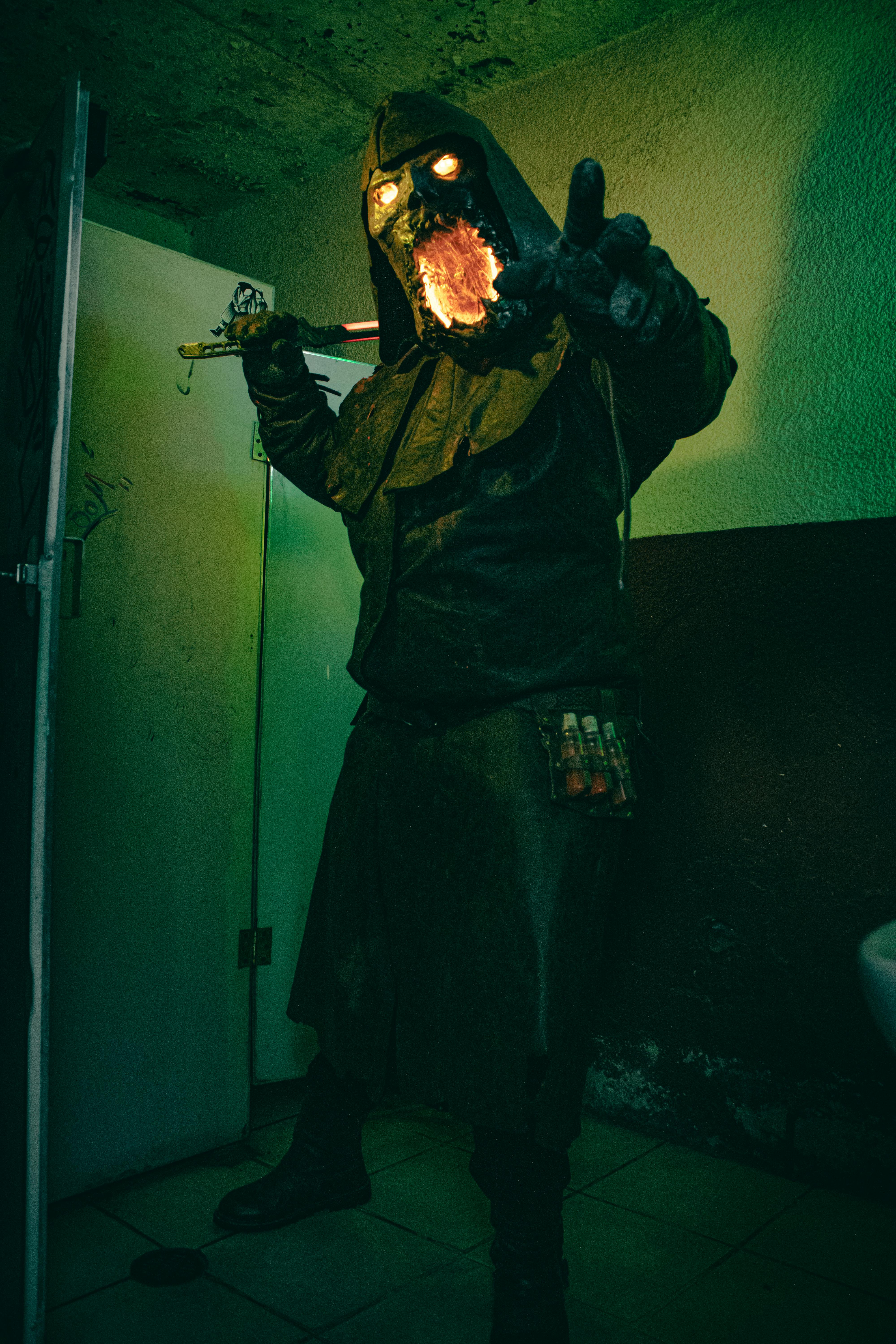 Terrifying Character in Dark Cosplay Costume · Free Stock Photo