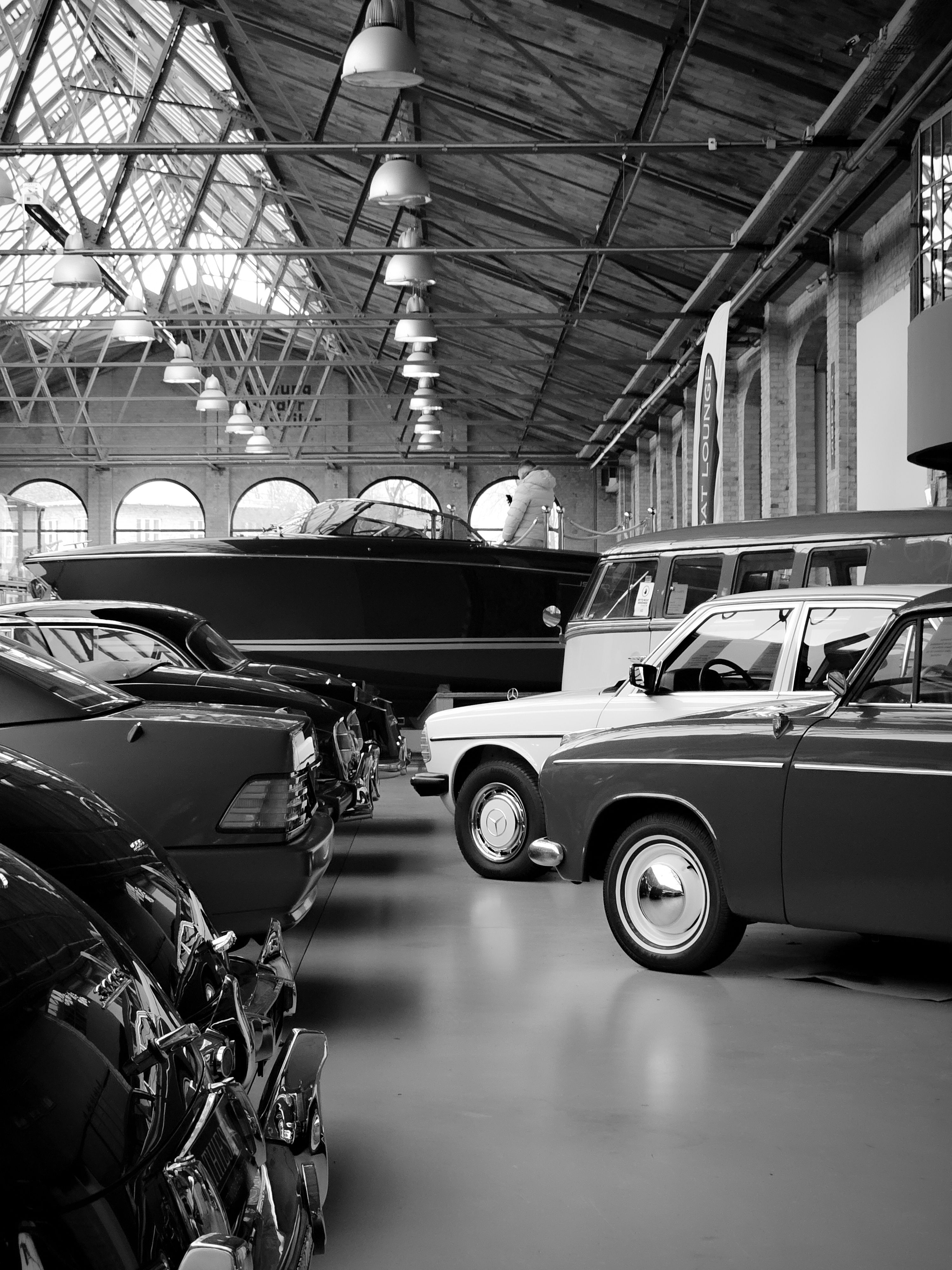 Classic Cars Exhibition in Berlin's Historic Garage · Free Stock Photo