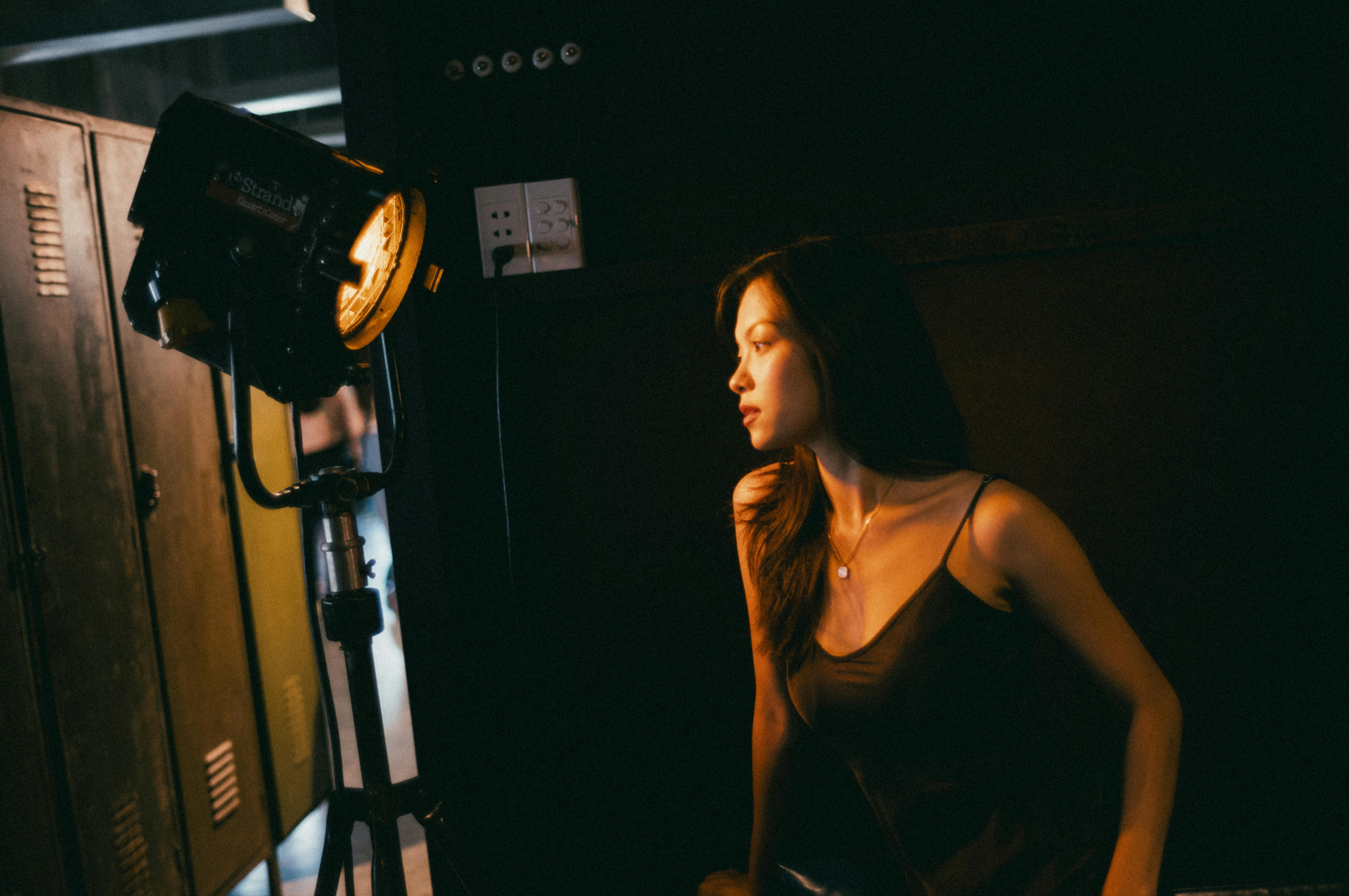 Portrait of Woman with Dramatic Studio Lighting · Free Stock Photo