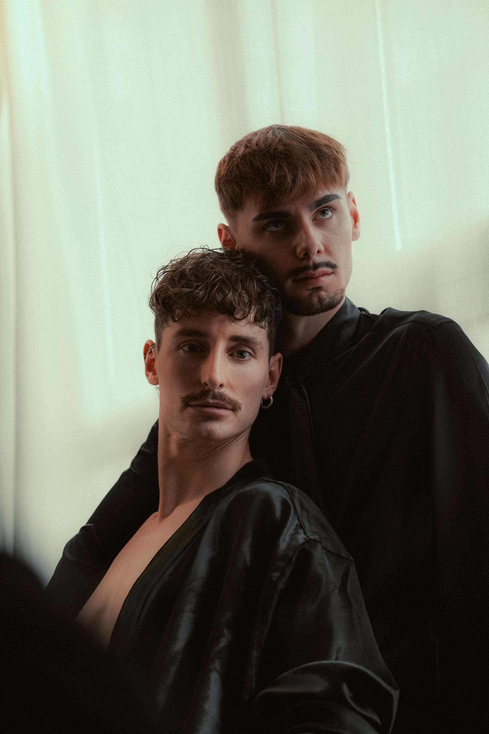 Artistic Portrait of Two Men in Soft Lighting · Free Stock Photo