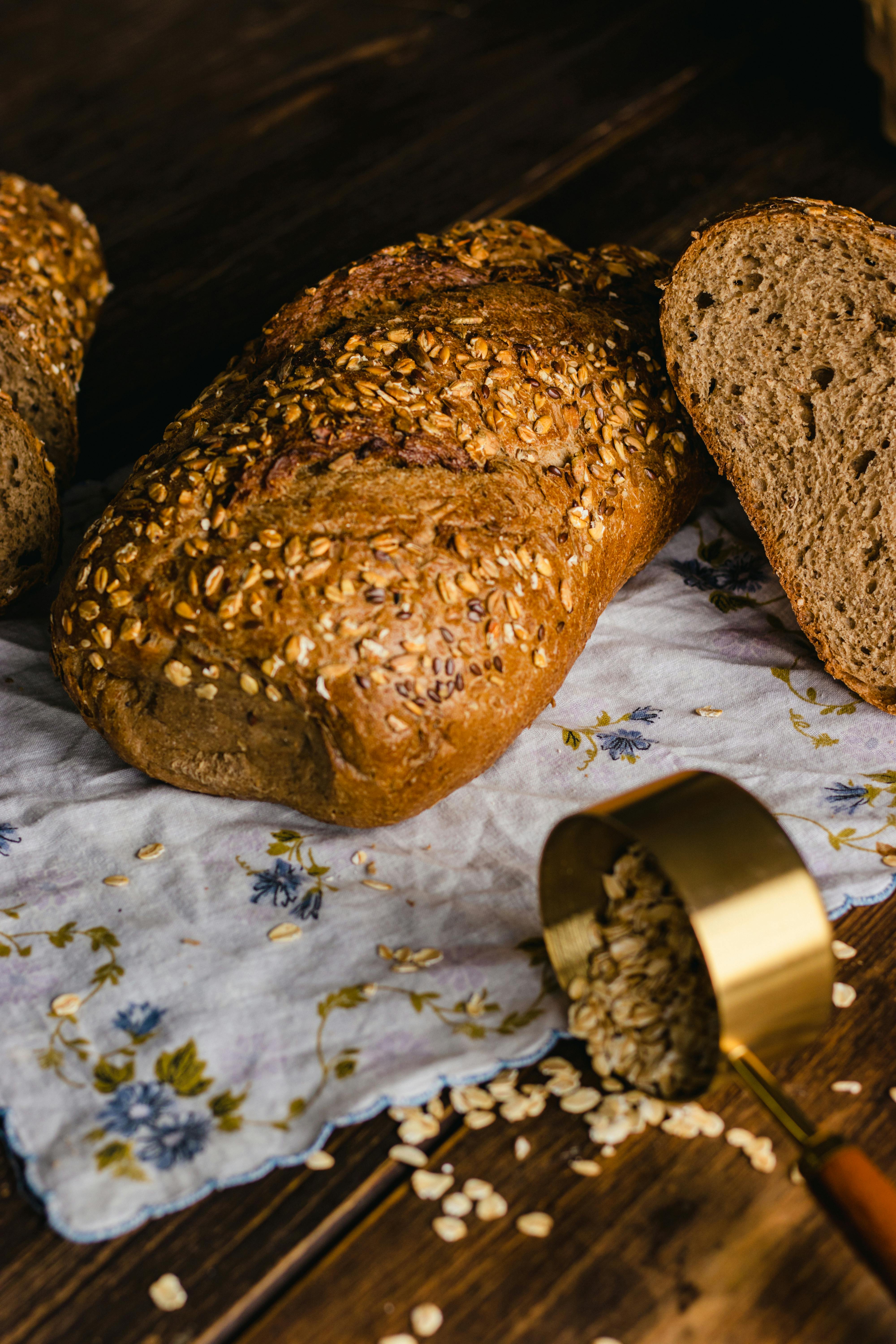 Rustic Multigrain Bread Loaf in Istanbul Setting · Free Stock Photo