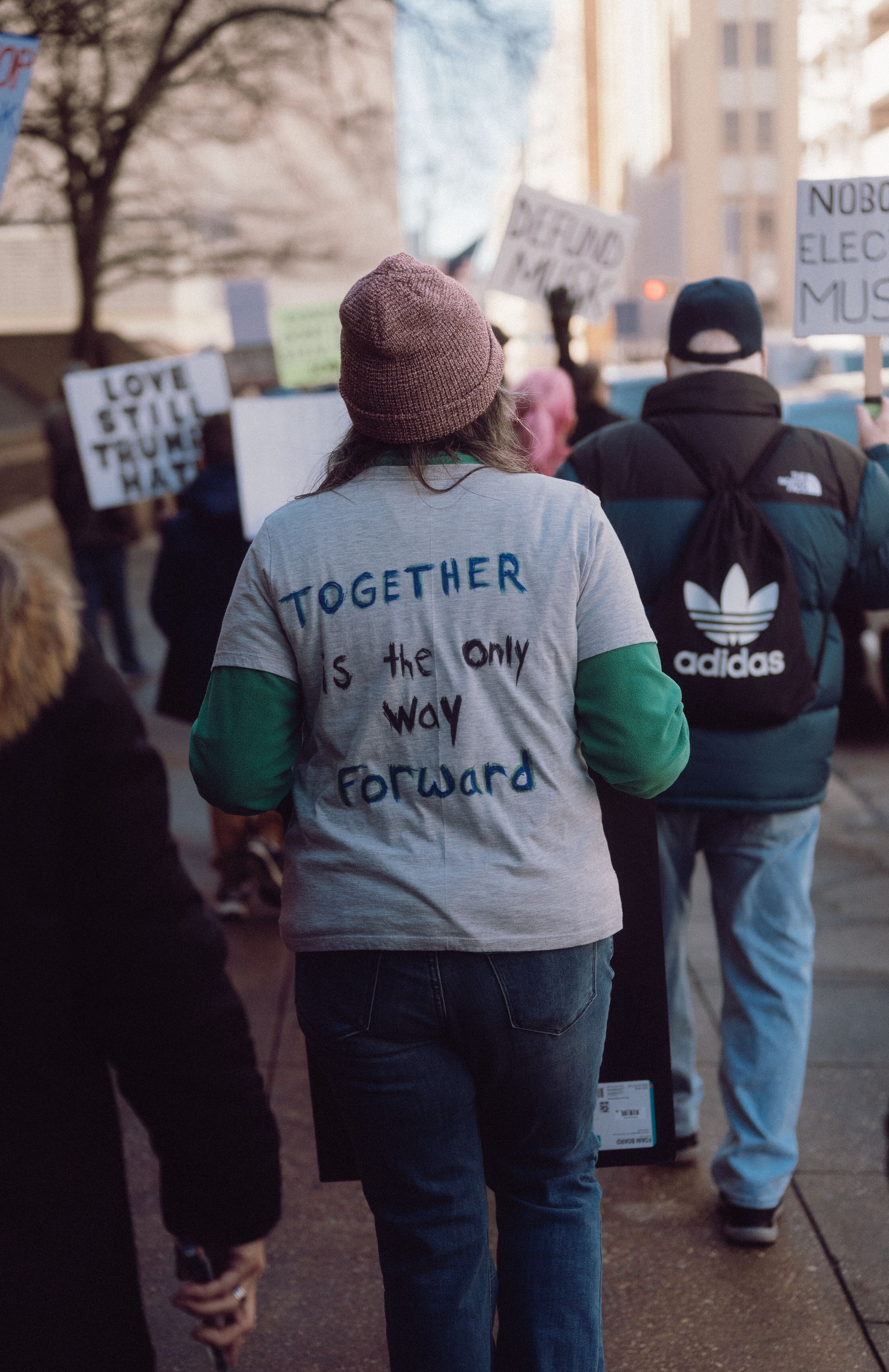 People Marching with Signs During Protest · Free Stock Photo