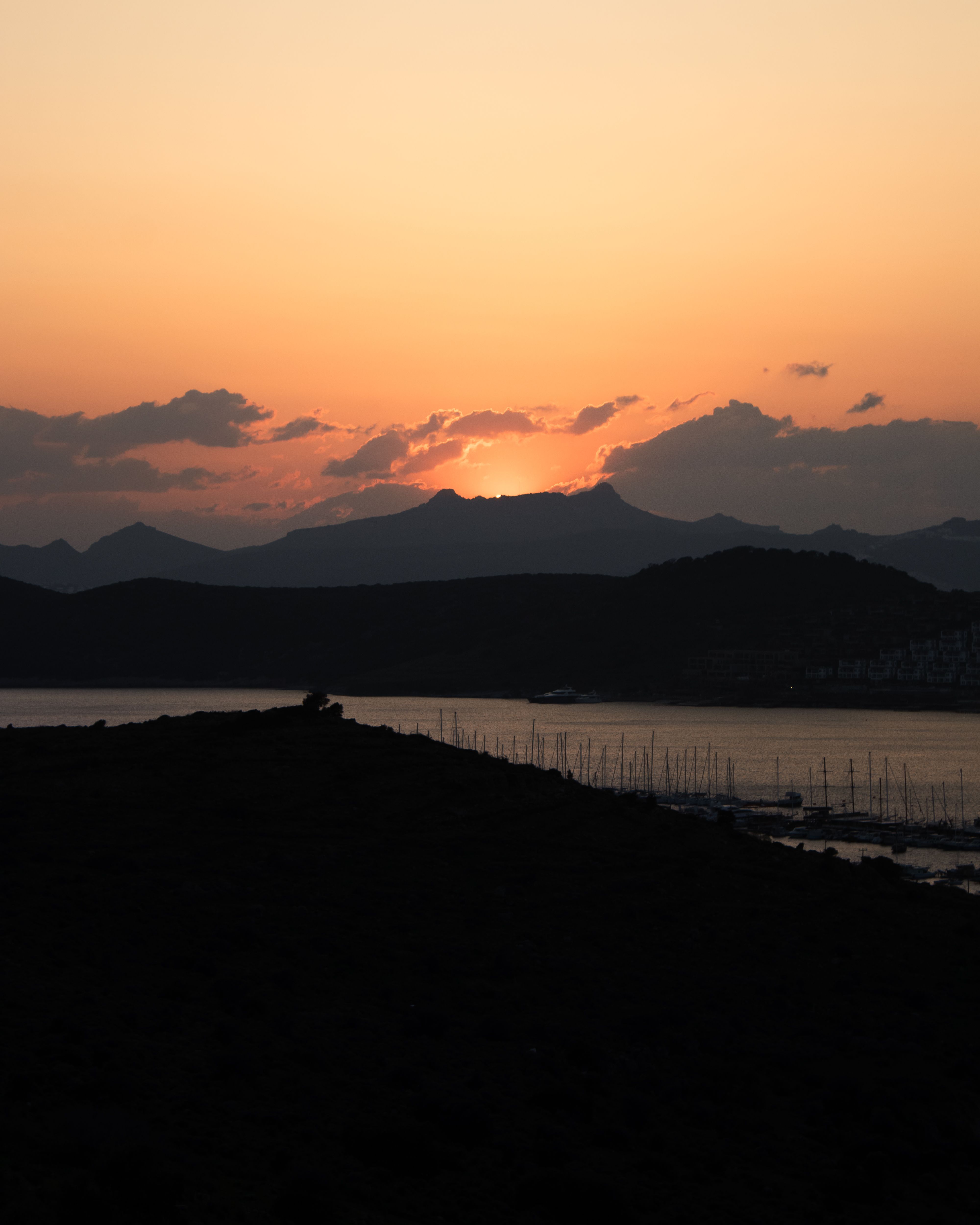 Stunning Sunset Over Bodrum Seaside · Free Stock Photo