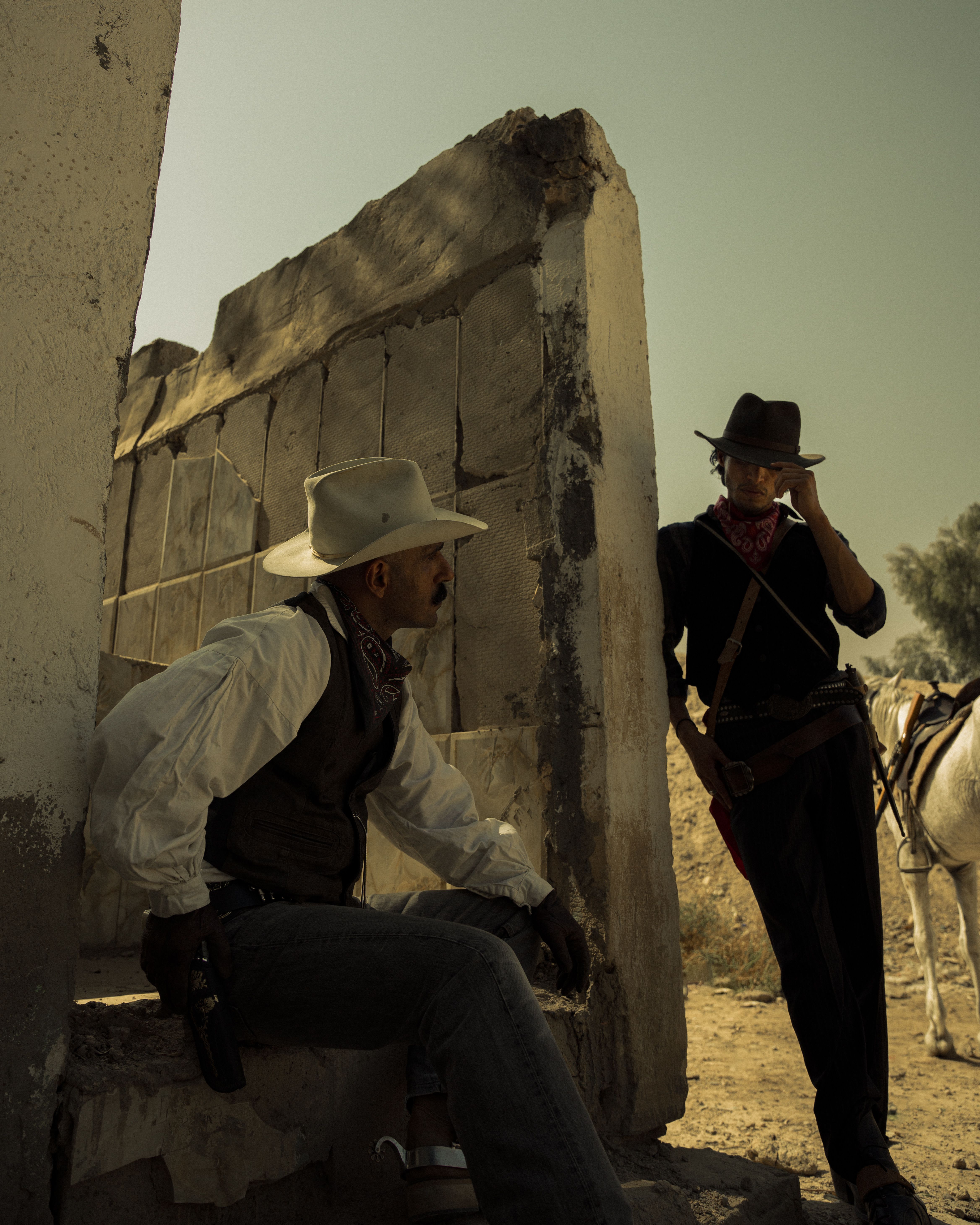 Mystical Western Scene with Two Cowboys · Free Stock Photo