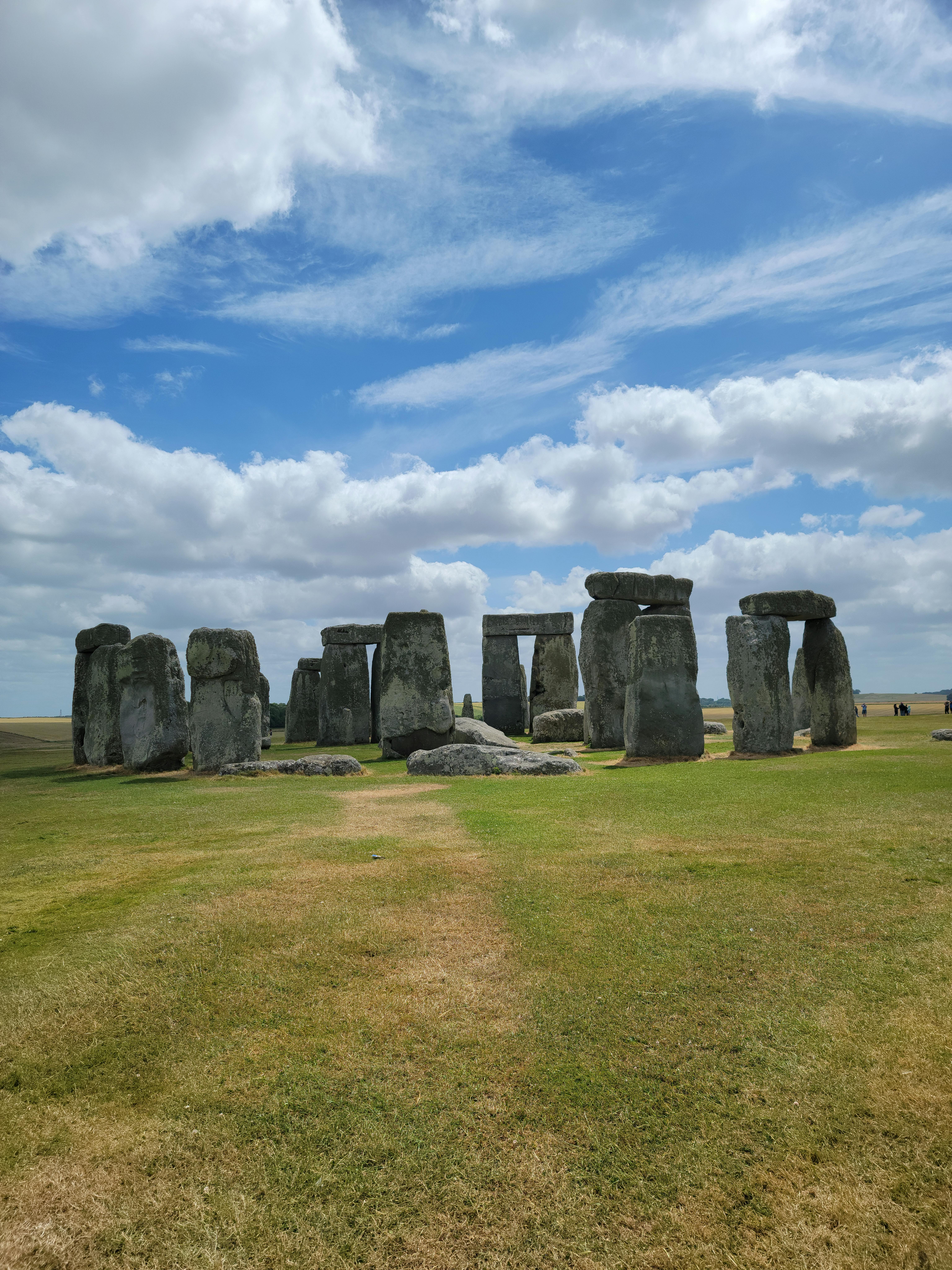 Stonehenge Underneath a Clear Blue Sky in England · Free Stock Photo