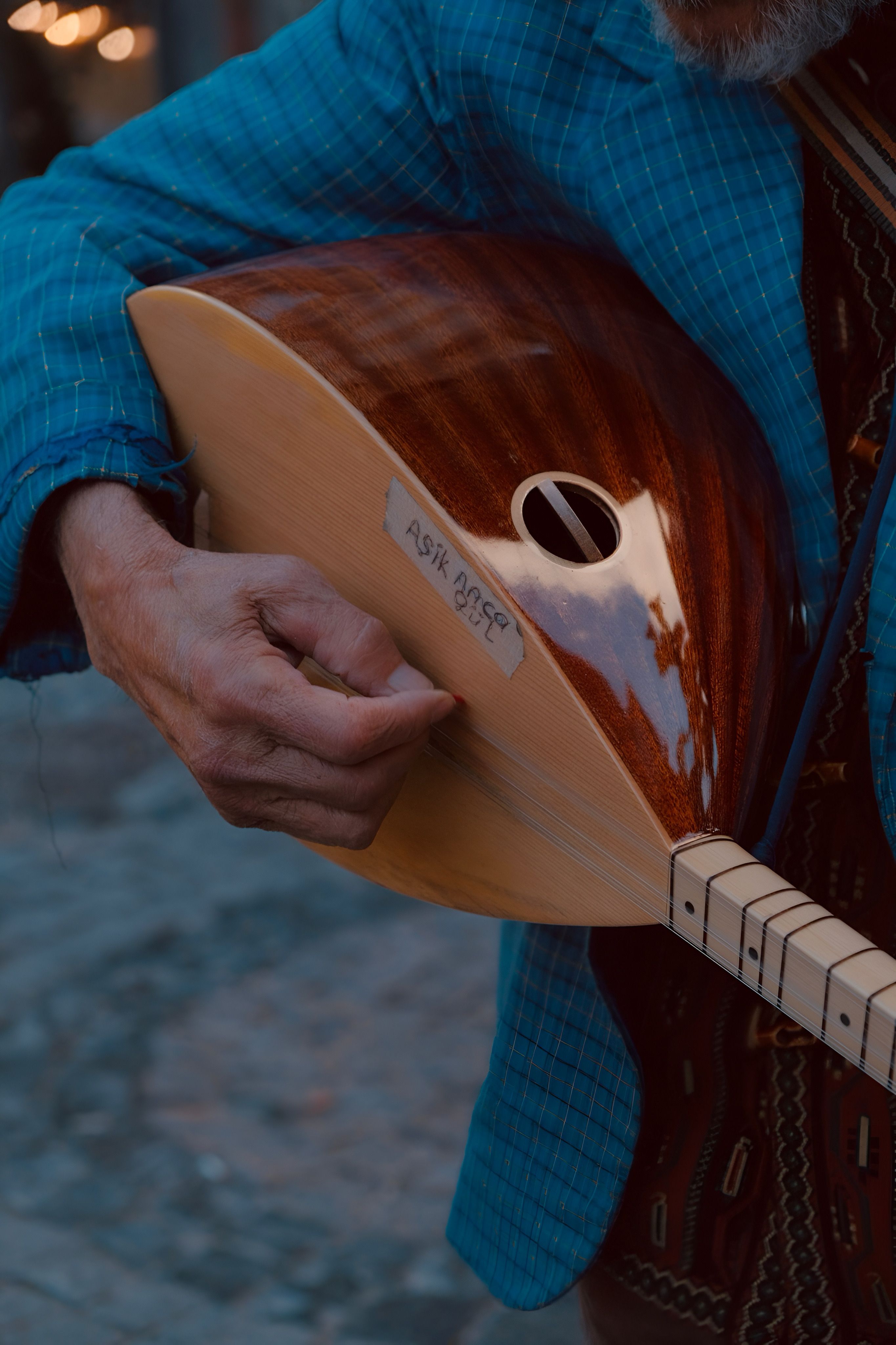Close-up of a musician playing a traditional string instrument · Free ...