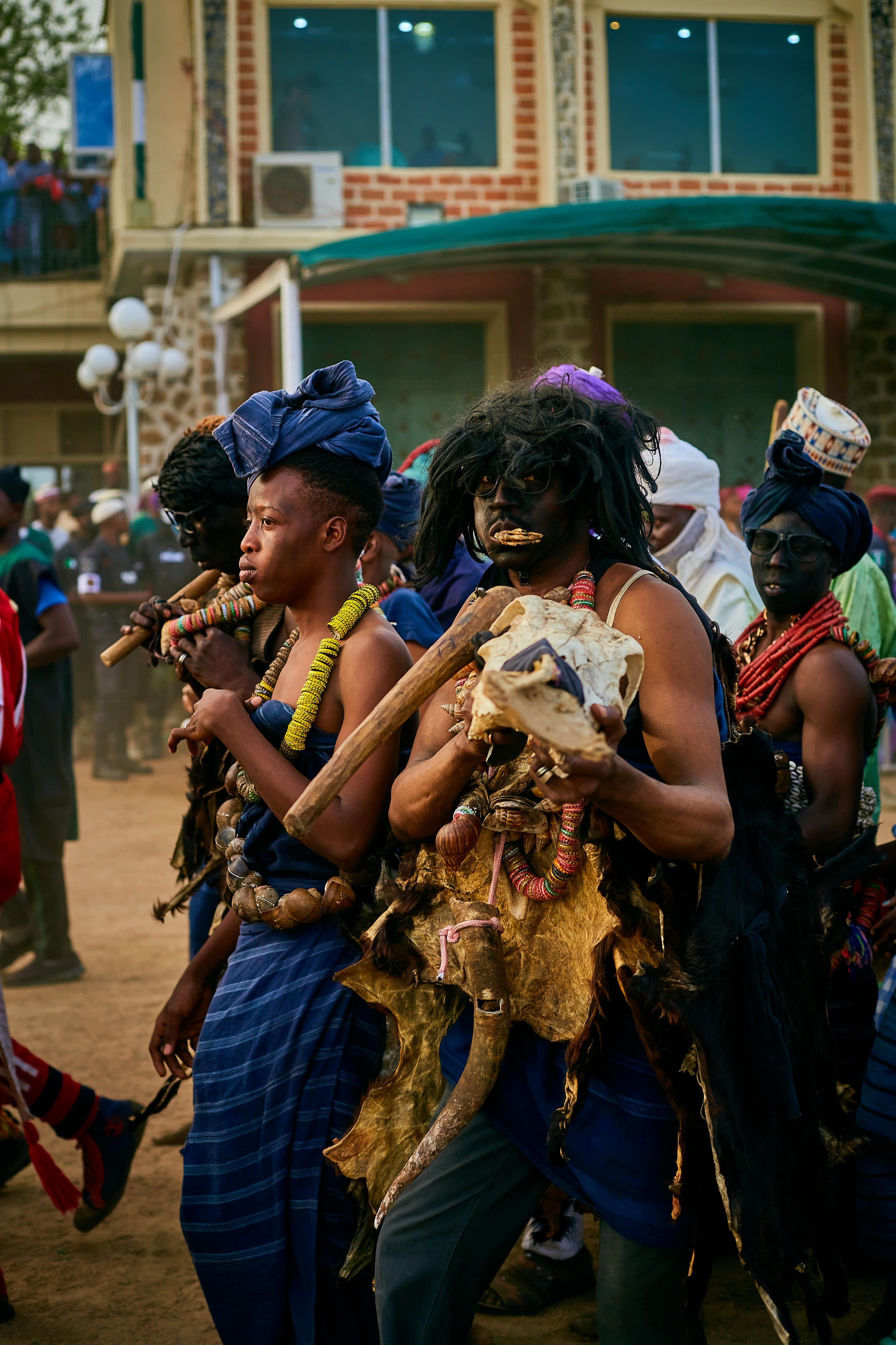 Traditional African Cultural Parade with Masks · Free Stock Photo