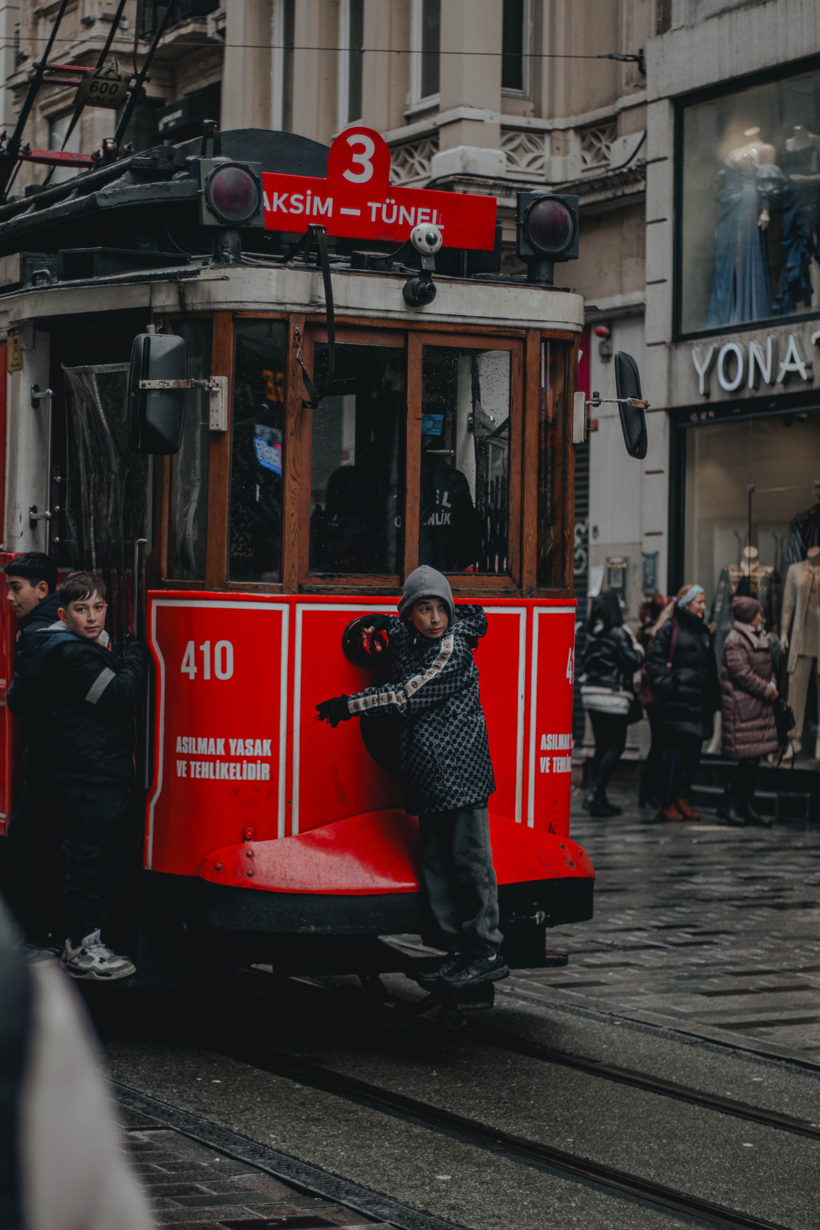 People Riding a Tram · Free Stock Photo