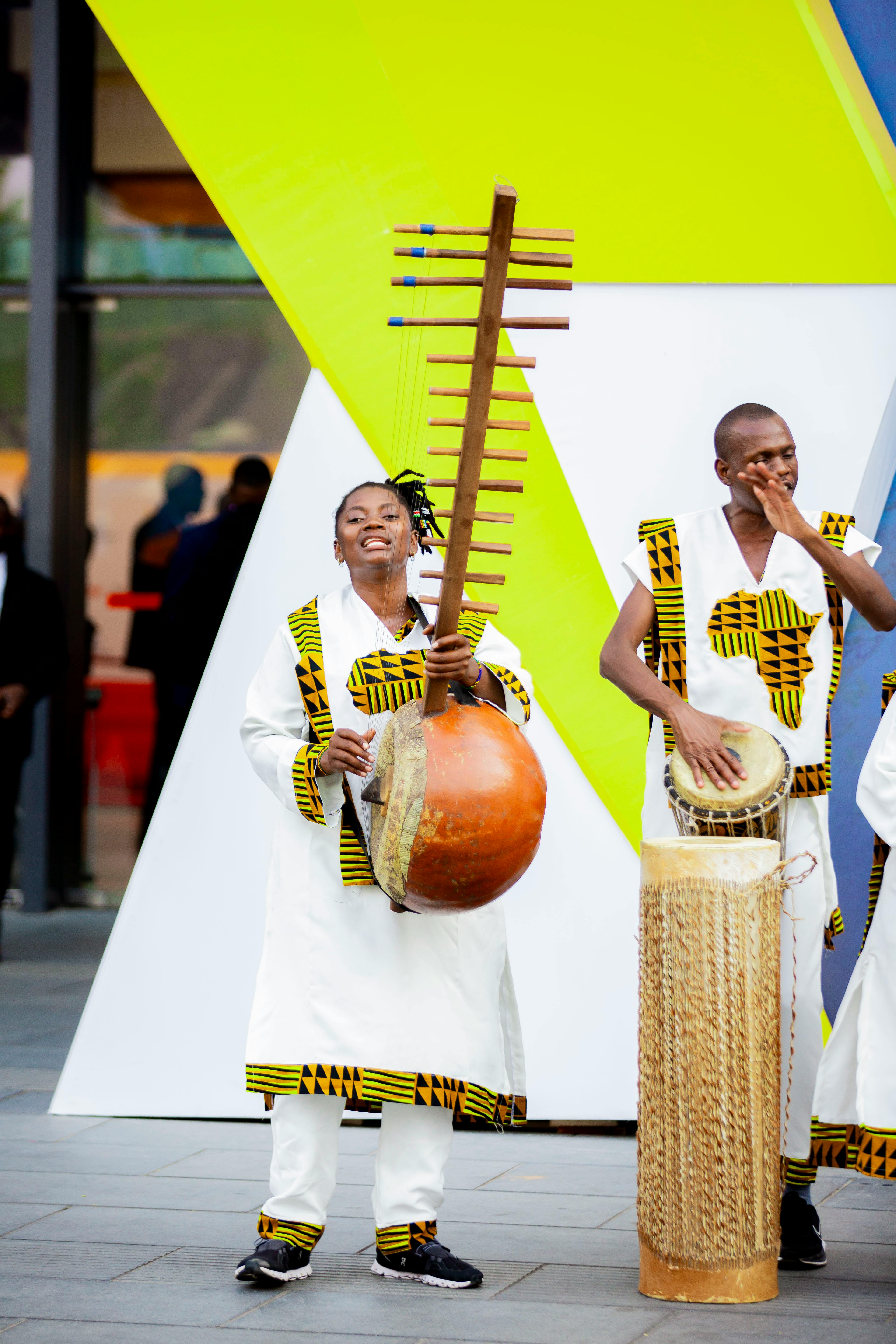 African Musicians Performing with Traditional Instruments · Free Stock ...