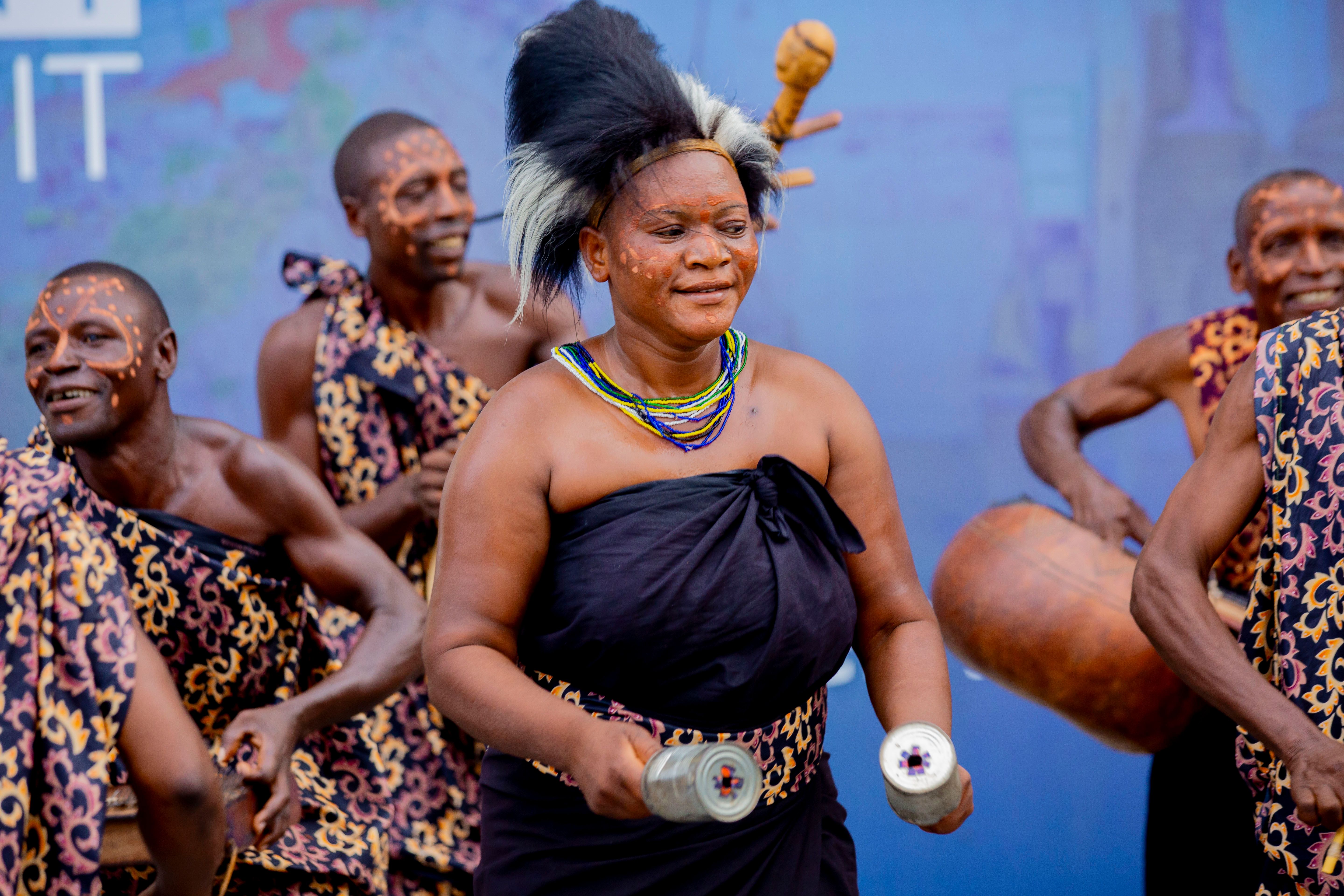 Traditional African Dance Performance in Cultural Attire · Free Stock Photo