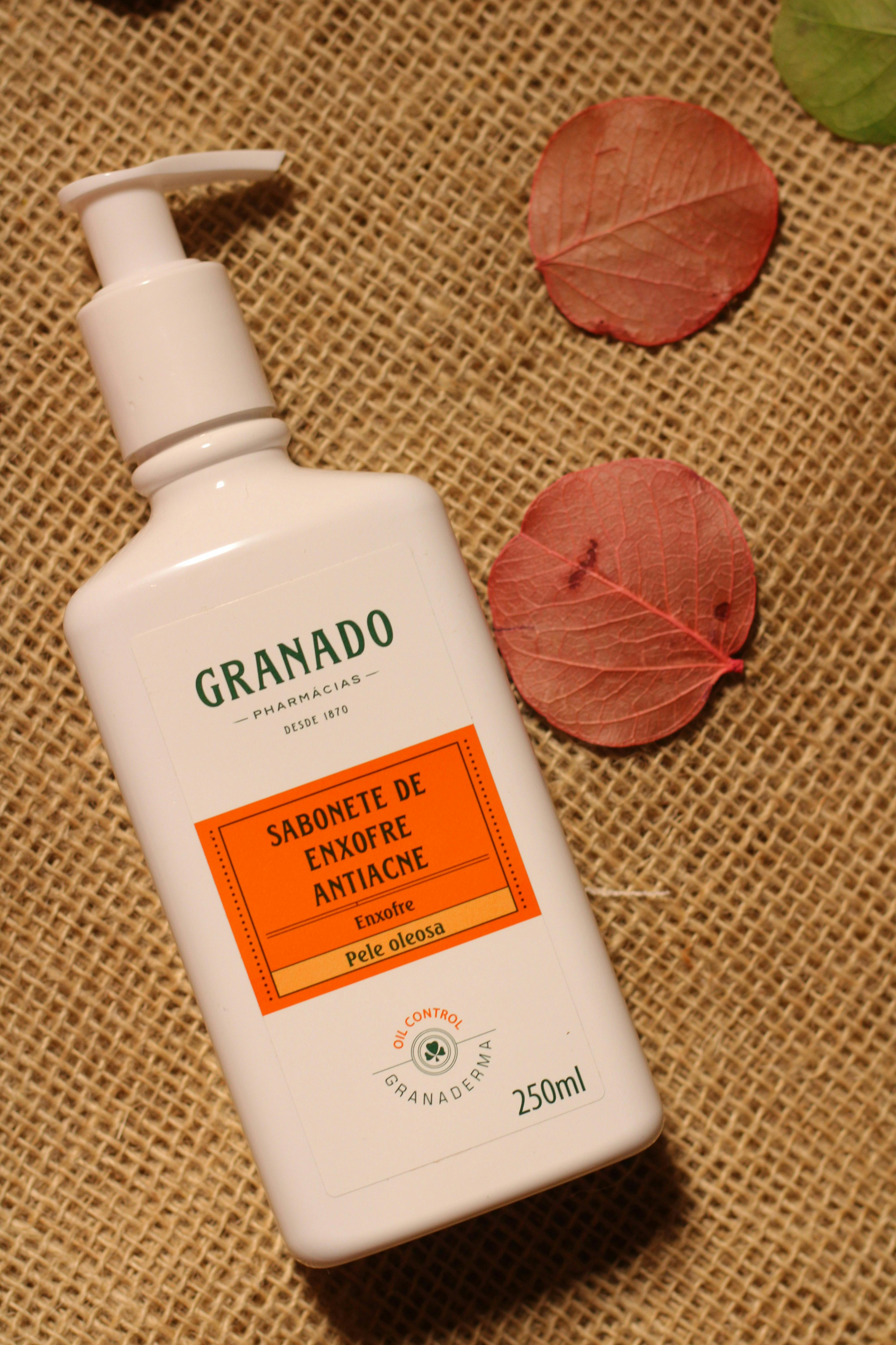 Granado Sulfur Antiacne Soap on Burlap Texture · Free Stock Photo